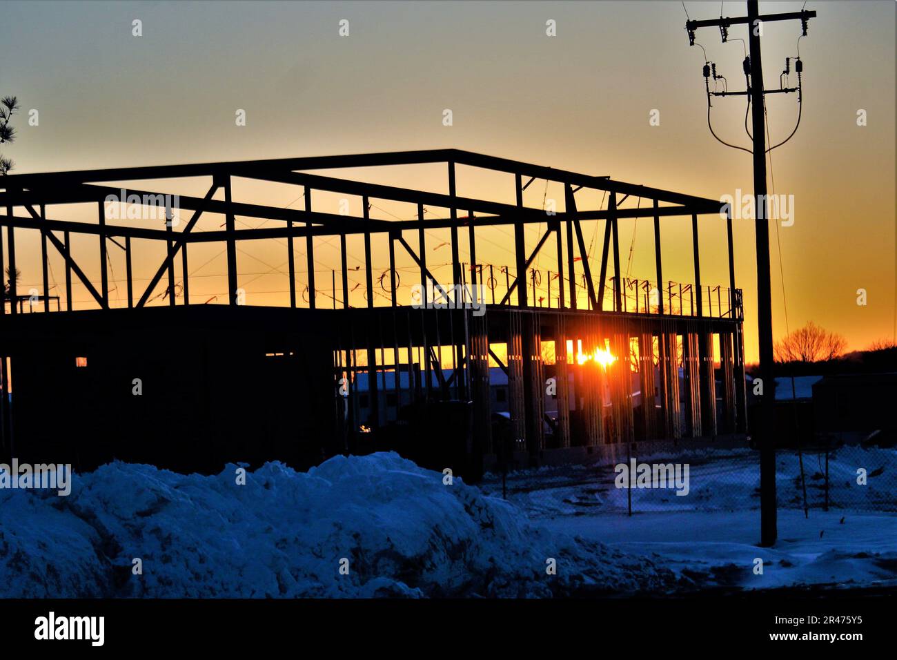 The construction area for a future transient training brigade ...