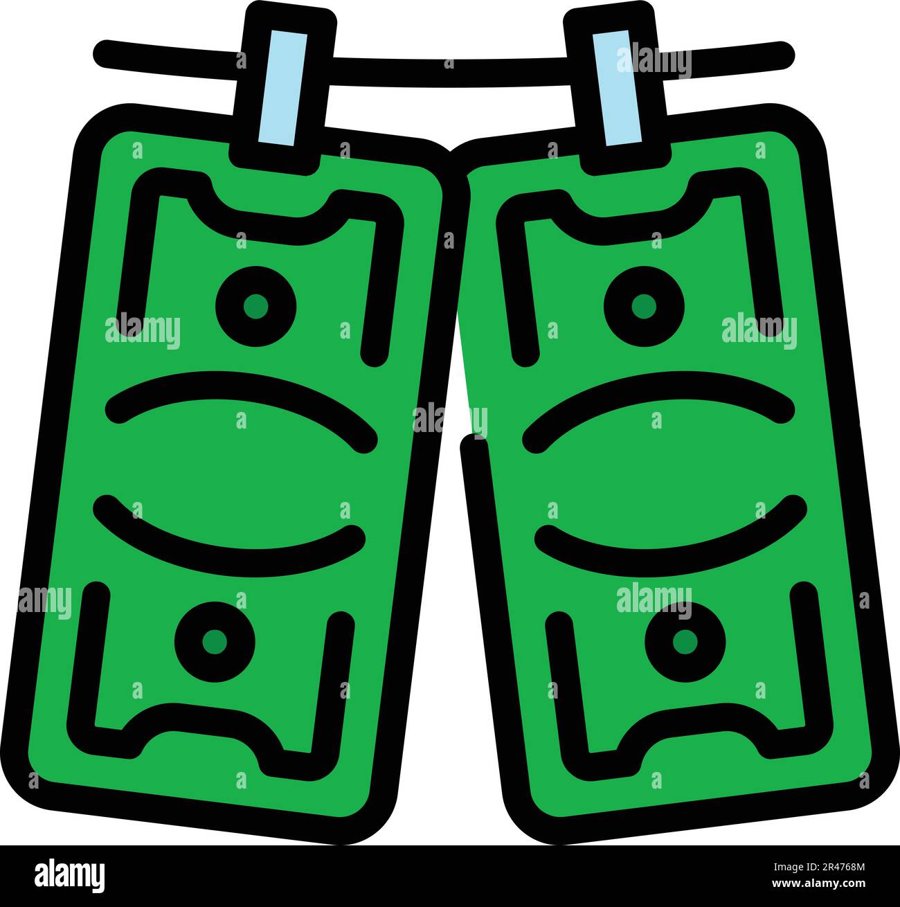 Laundry money extortion icon. Outline Laundry money extortion vector ...