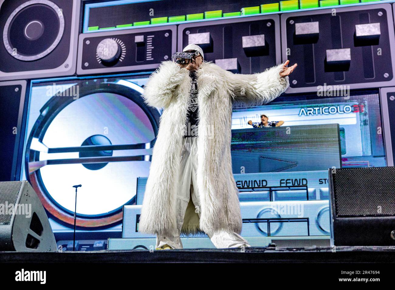 Italy 24 May 2023 Articolo 31 - J-Ax and DJ Jad - live at Mediolanum ...