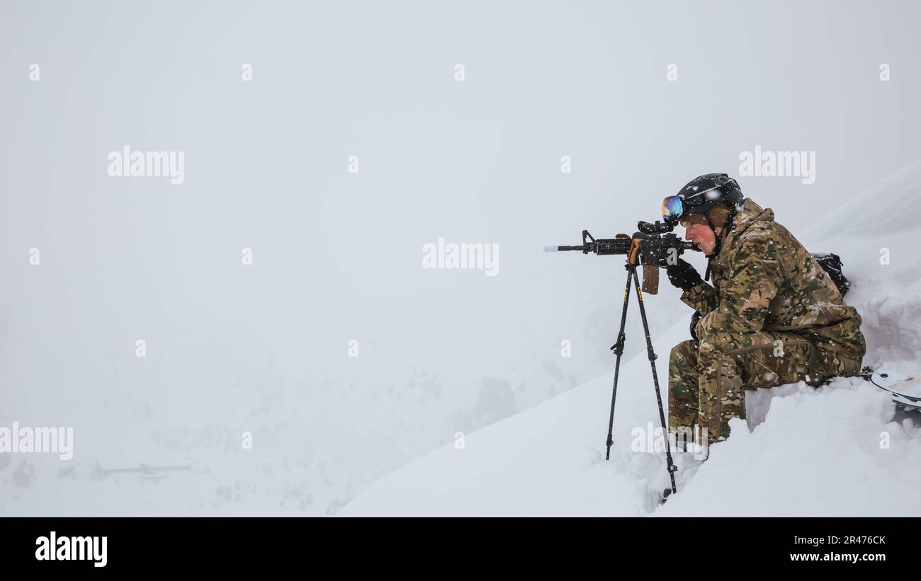 U.S. Army Sgt. Hunter Johnson, instructor, U.S. Army Mountain Warfare ...