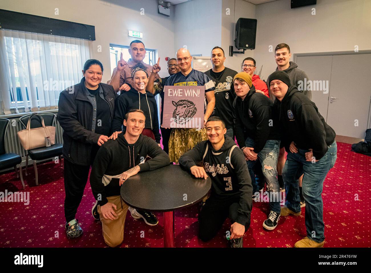 Airmen from the 422d Security Forces Squadron pose for a photo ...
