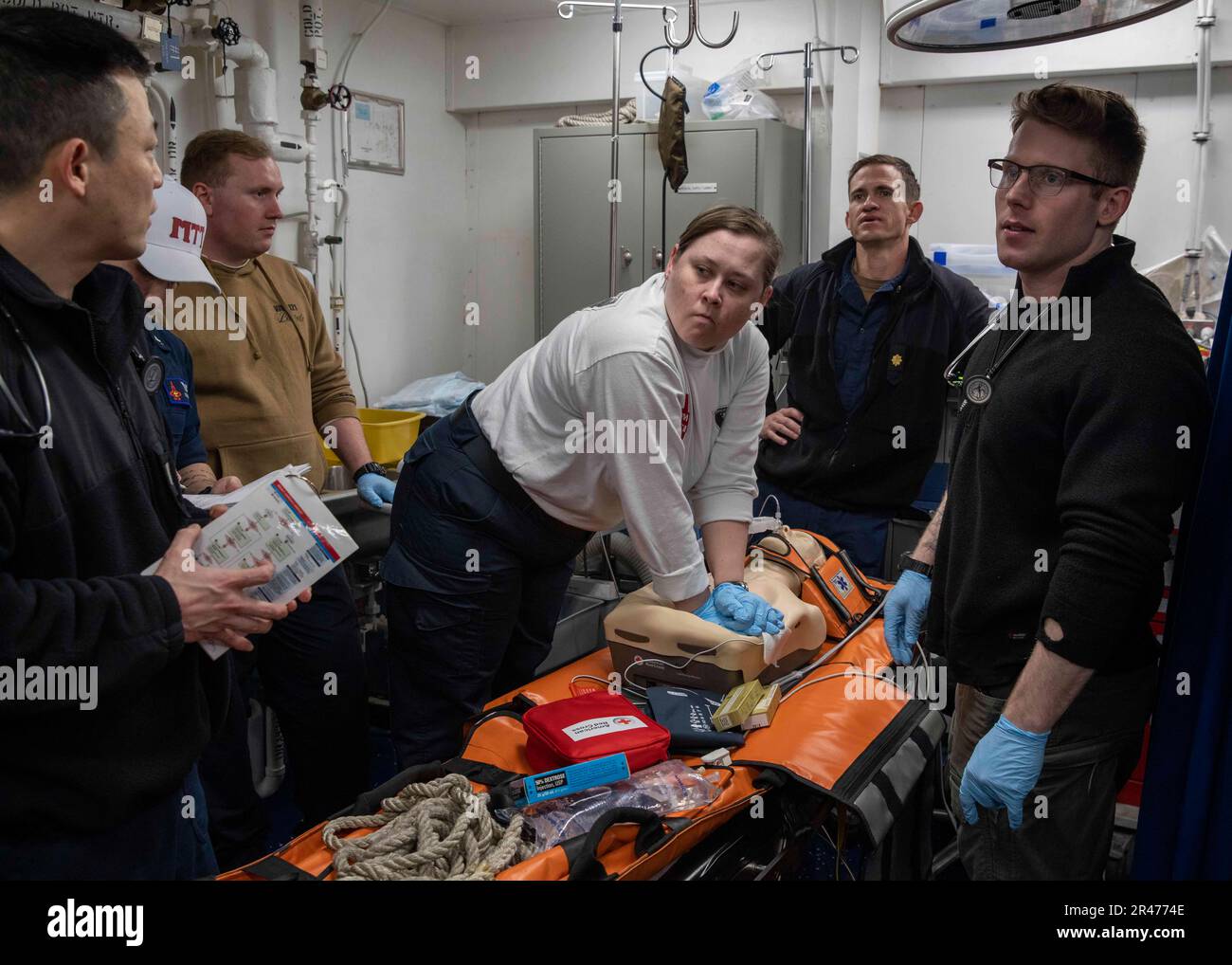 230328-N-OX847-1190 TYRRHENIAN SEA (March 28, 2023) Sailors assigned to ...
