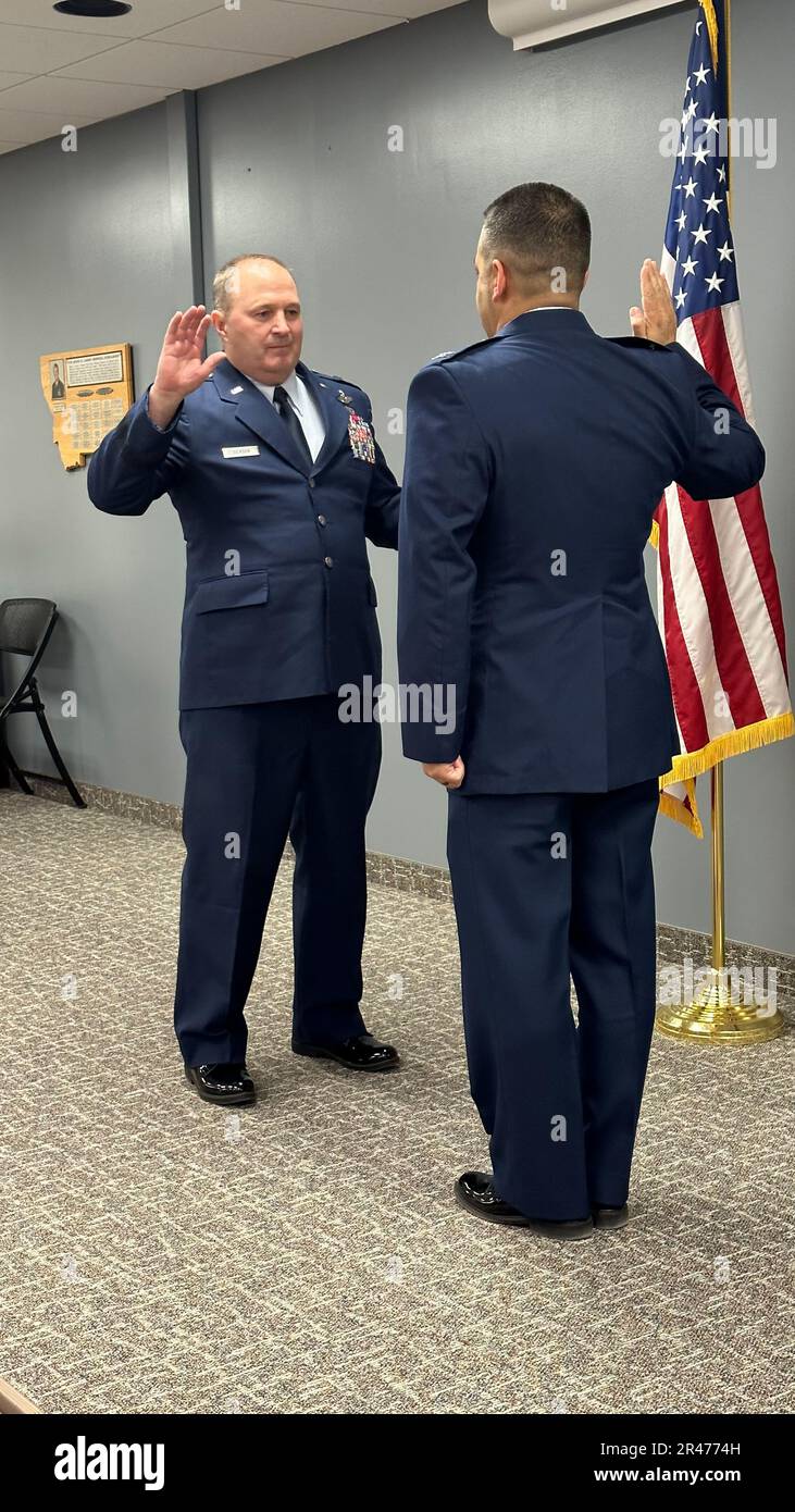 US Air Force Lt. Colonnel Joshua Cinq-Mars 120th Maintenance Group ...