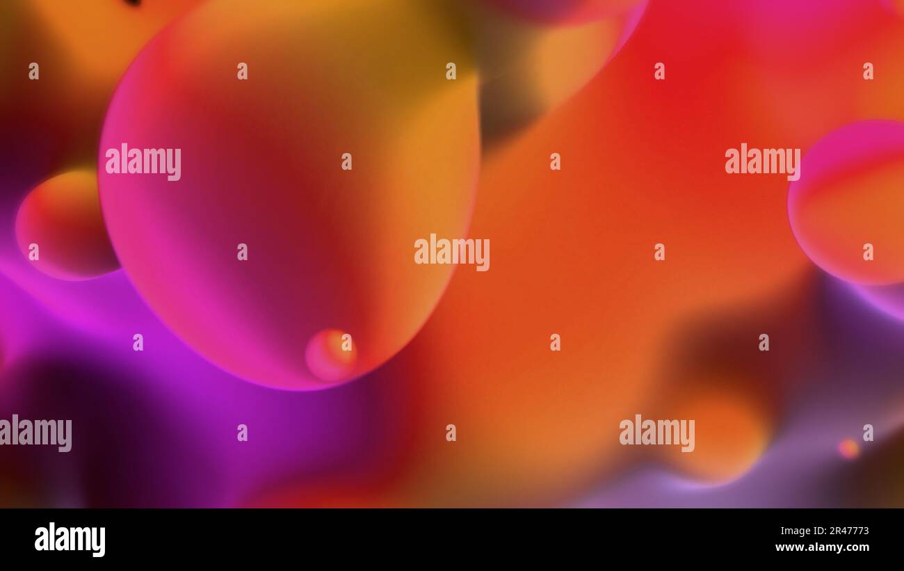 orange and pink dense amorphic meta objects from alien planet ...