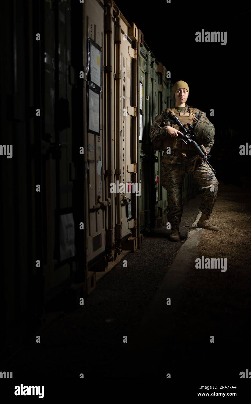 U.S. Marine Corps Lance Cpl. Haideeth Porras, a San Diego native and an ...