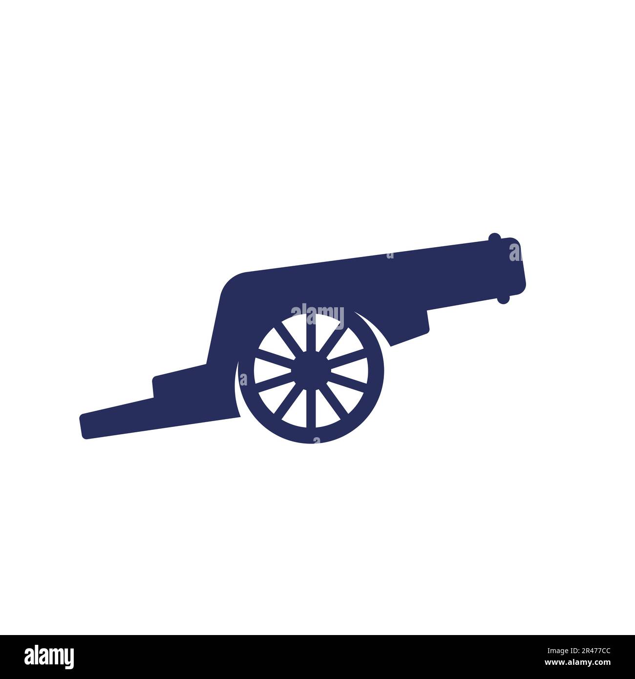 cannon icon on white, vector Stock Vector Image & Art - Alamy