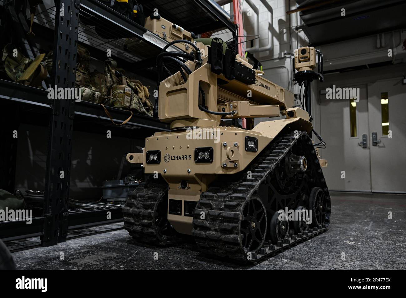 A L3 Harris T7 Multi Mission Robotic System Is On Display At The