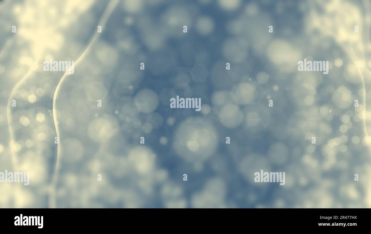blue bokeh plain bandy lines bg - abstract 3D rendering Stock Photo - Alamy