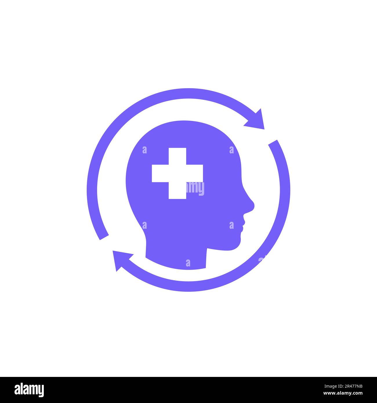Rehab or recovery icon on white, vector Stock Vector Image & Art - Alamy