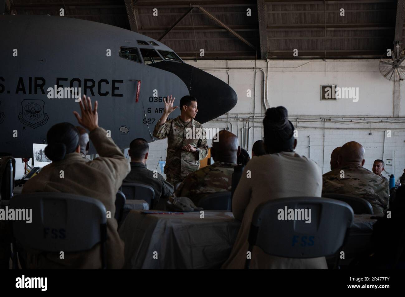 U.S. Air Force Col. Jason Parker, 6th Mission Support Group commander ...