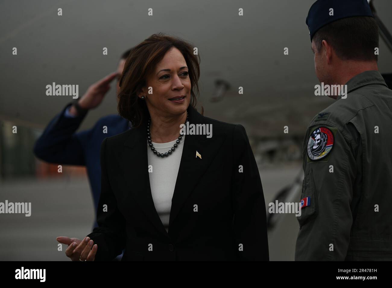 Vice President Kamala Harris arrives at Berry Field Air National Guard ...