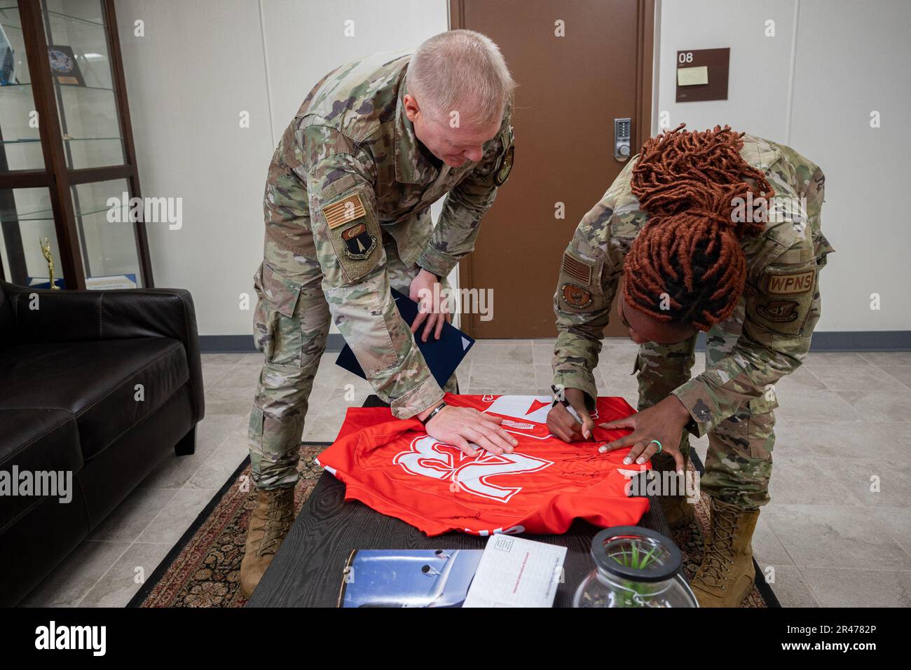 U.S. Air Force Staff Sgt. Quinteria O’Driscoll, a command support staff ...