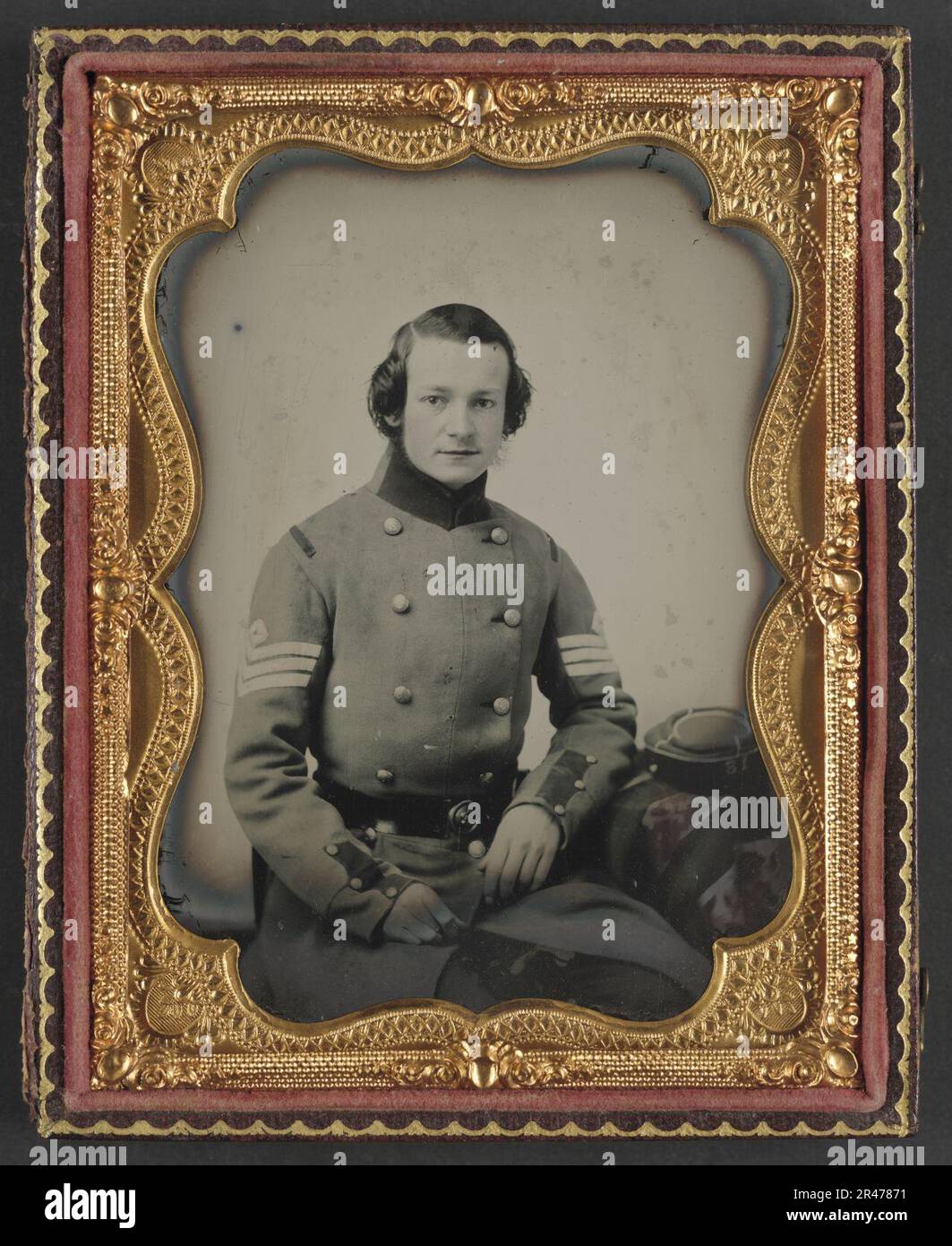 Unidentified soldier from New York in Union sergeant's uniform Stock ...