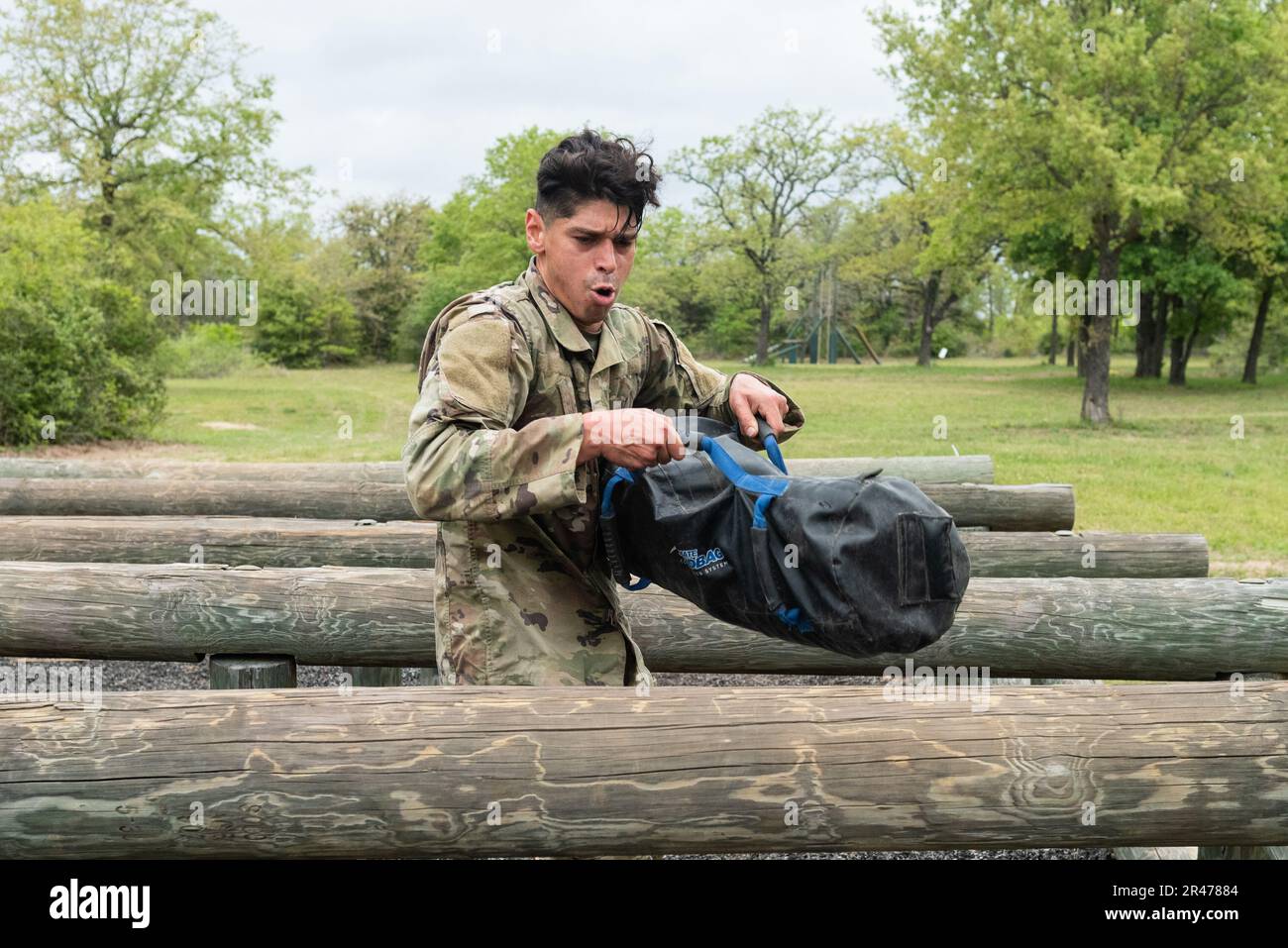 Texas Army National Guard Spc. Fernando Torres, 133rd Field Artillery ...