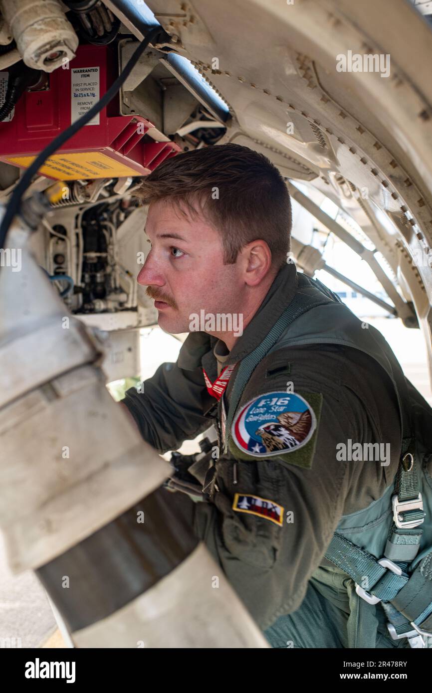 1st Lt. Brice Weathers, a student pilot assigned to the 149th Fighter ...
