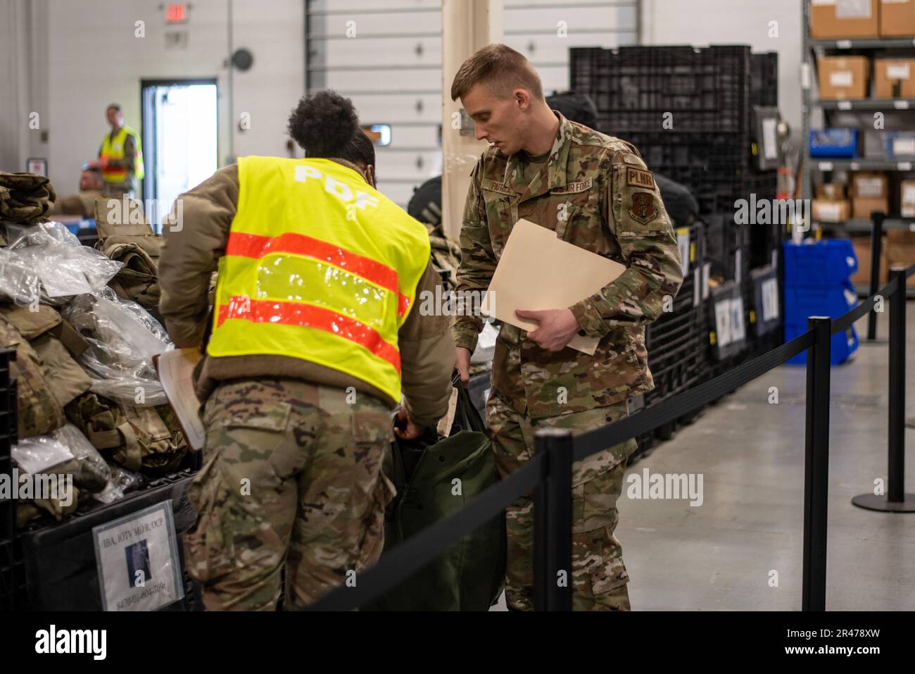 Airmen with the 121st Logistics Readiness Squadron, 121st Air Refueling ...