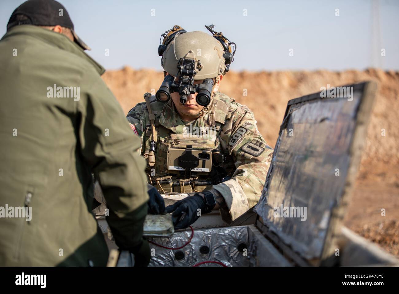 U.S. Army Staff Sgt. Jake Hankins, a team leader for 184th Ordnance ...