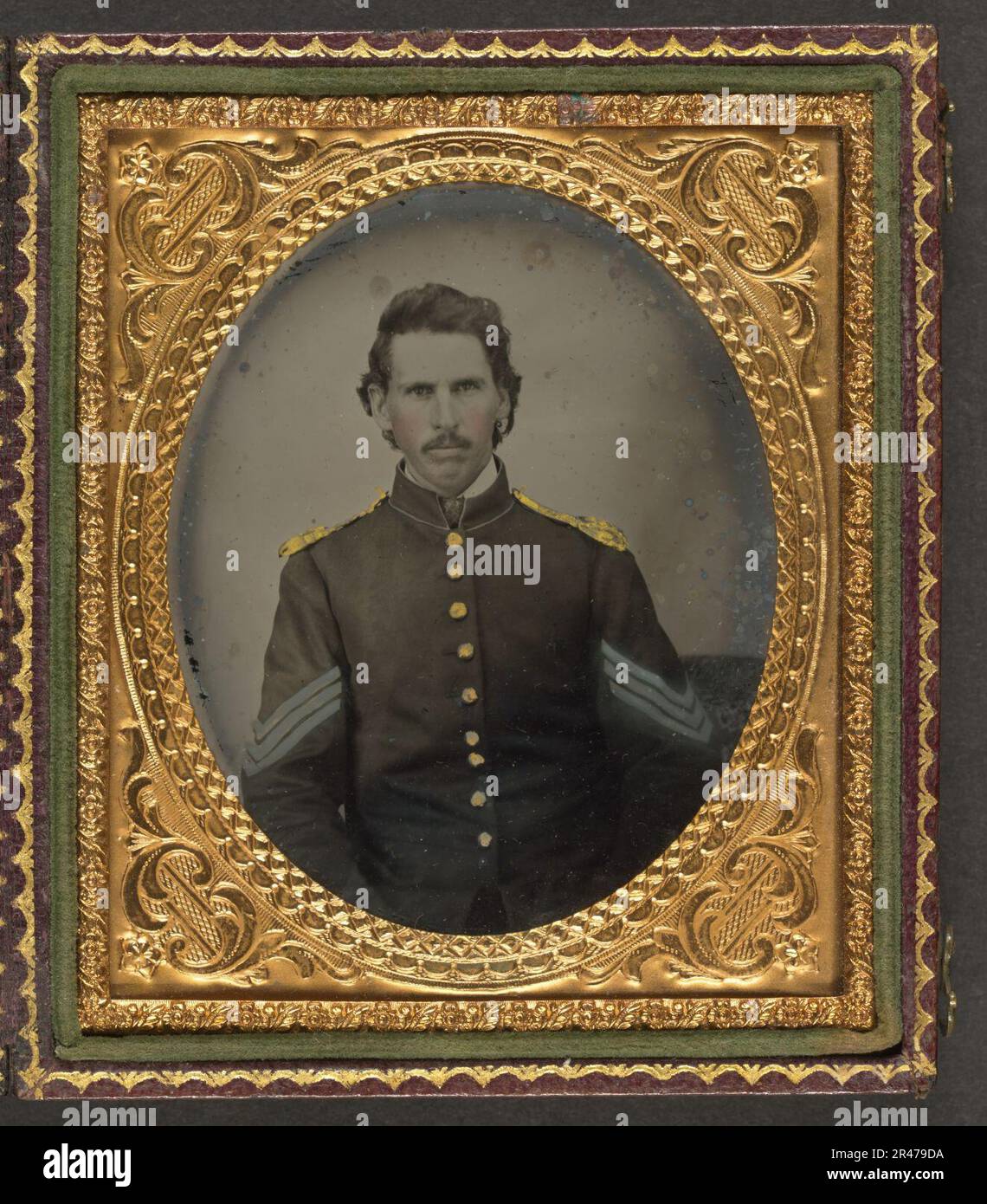 Unidentified soldier in Union sergeant's uniform Stock Photo - Alamy