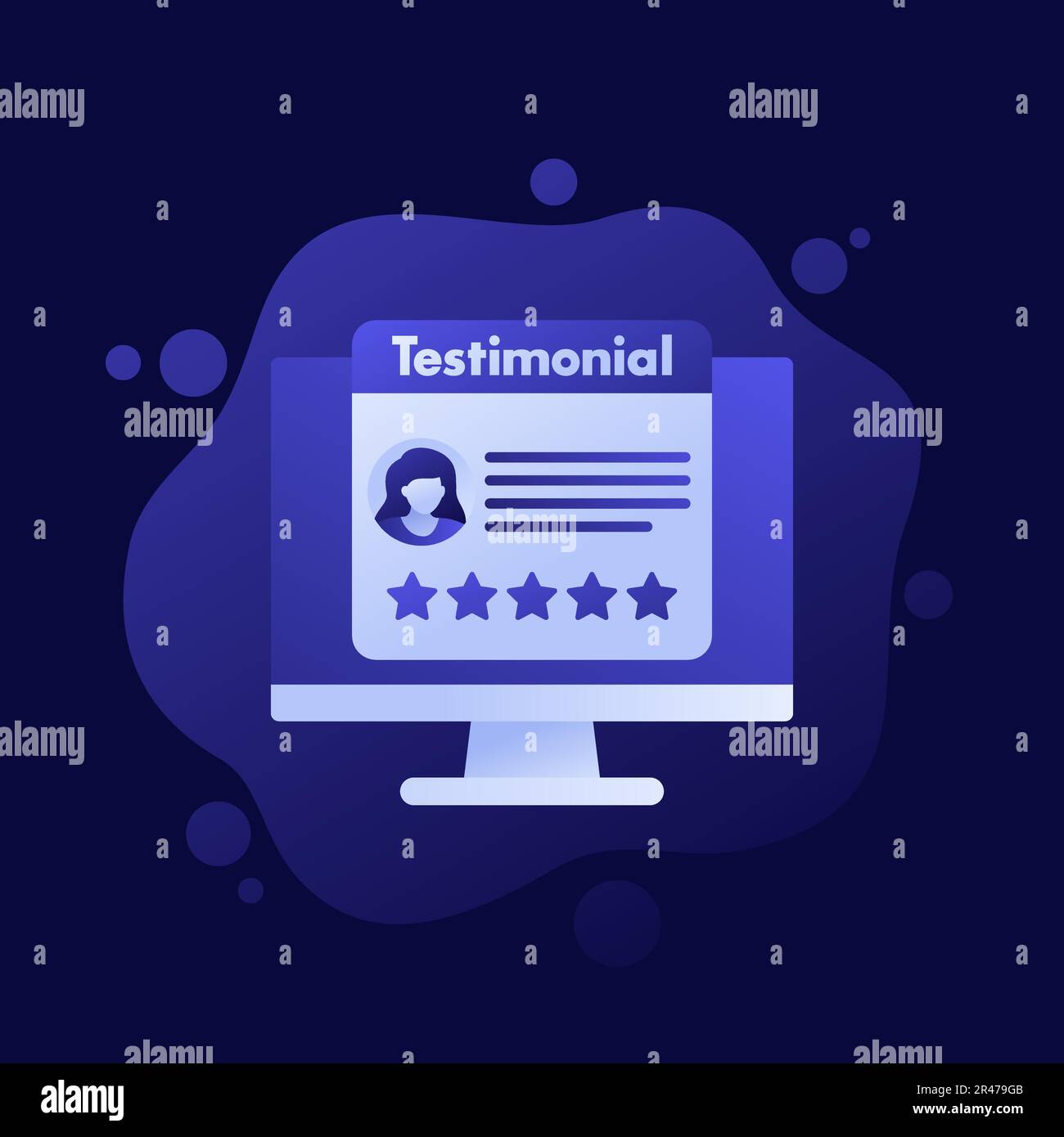 testimonial and feedback vector illustration Stock Vector Image & Art ...