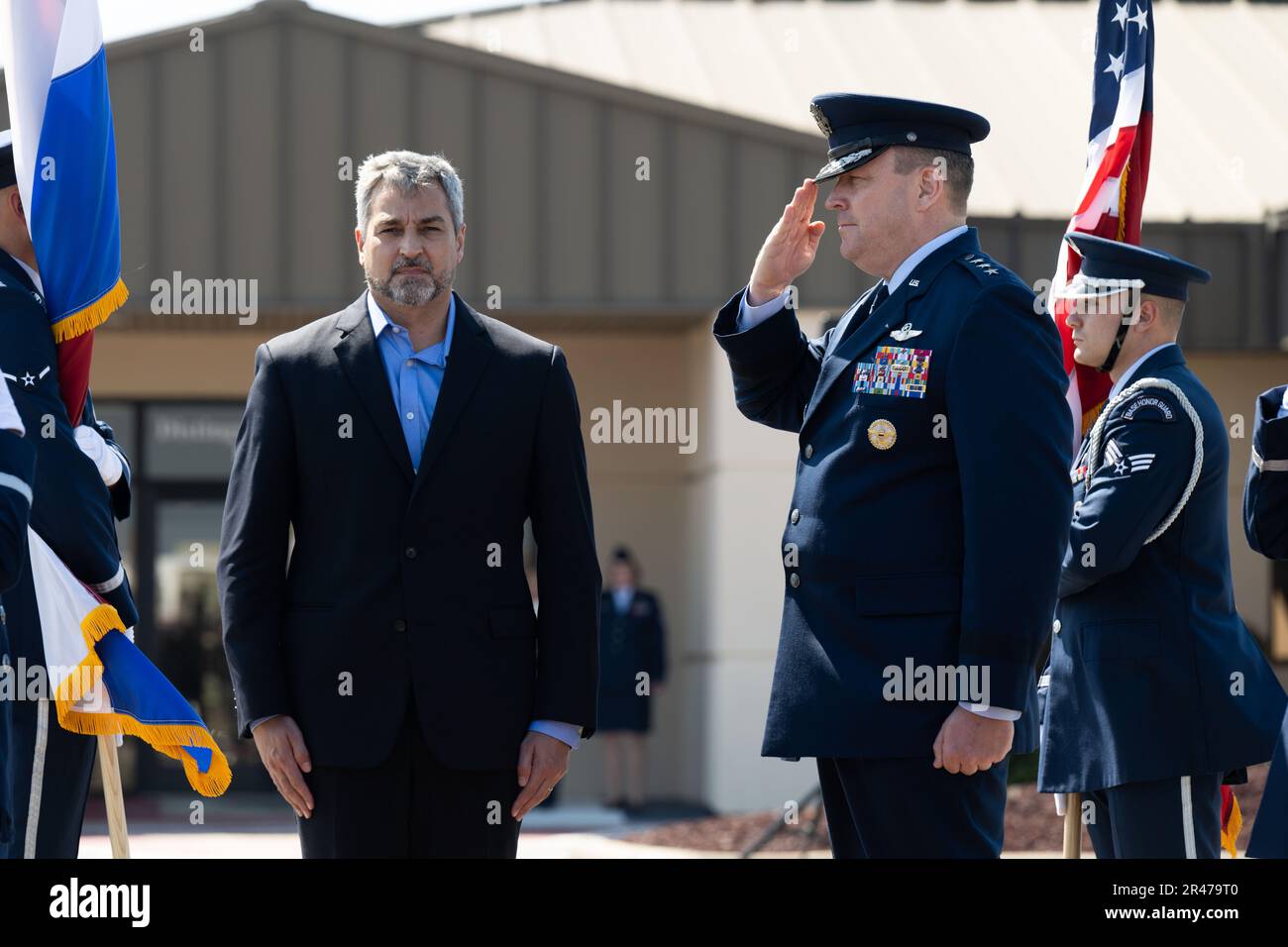 President Mario Abdo Benítez of the Republic of Paraguay is rendered ...