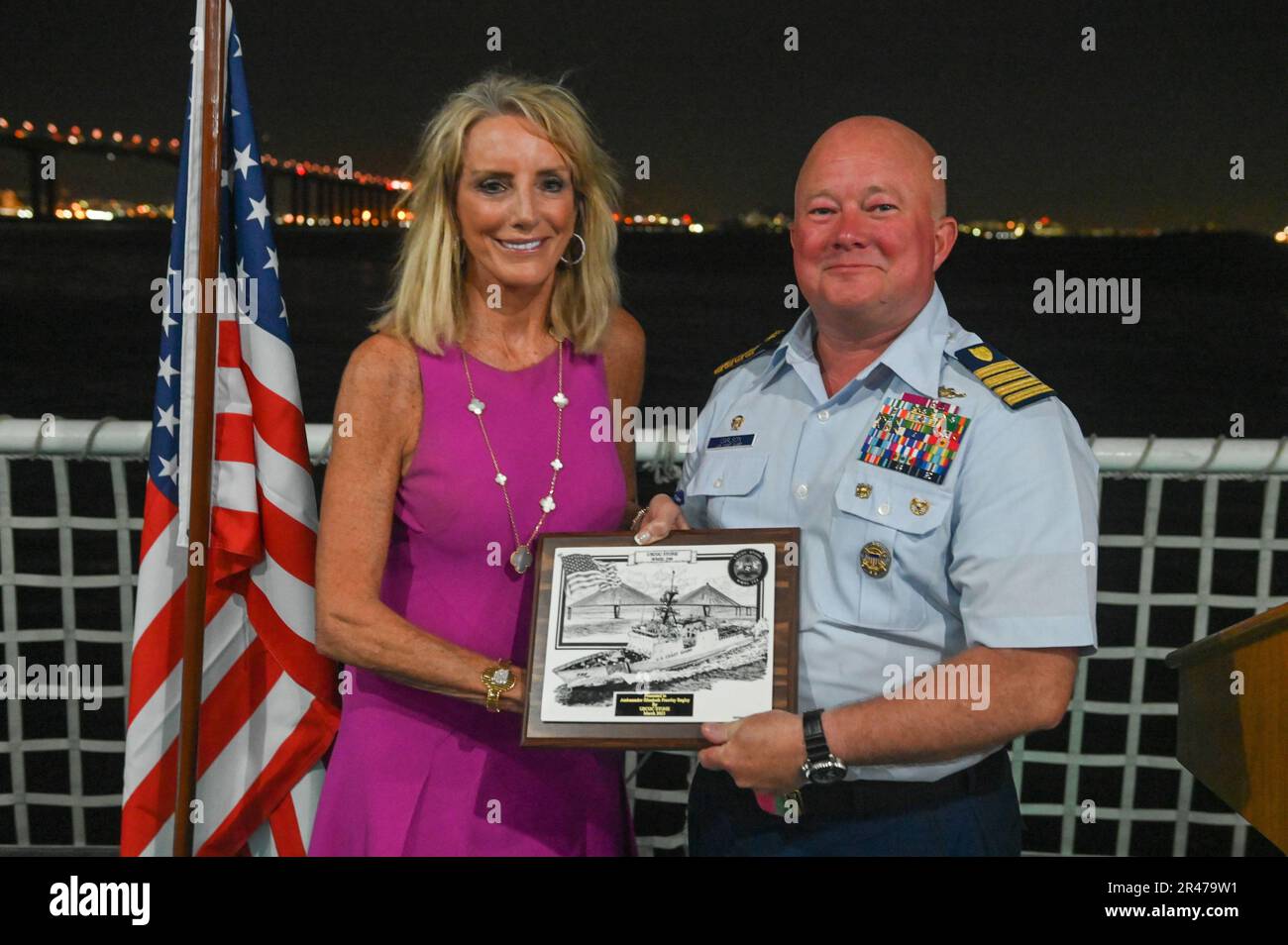 U.S. Coast Guard Capt. Clinton Carlson, the commanding officer of USCGC ...