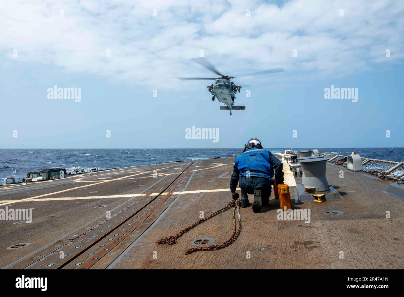 230405-N-MK109-1002 EAST CHINA SEA (April 5, 2023) U.S. Navy Boatswain ...