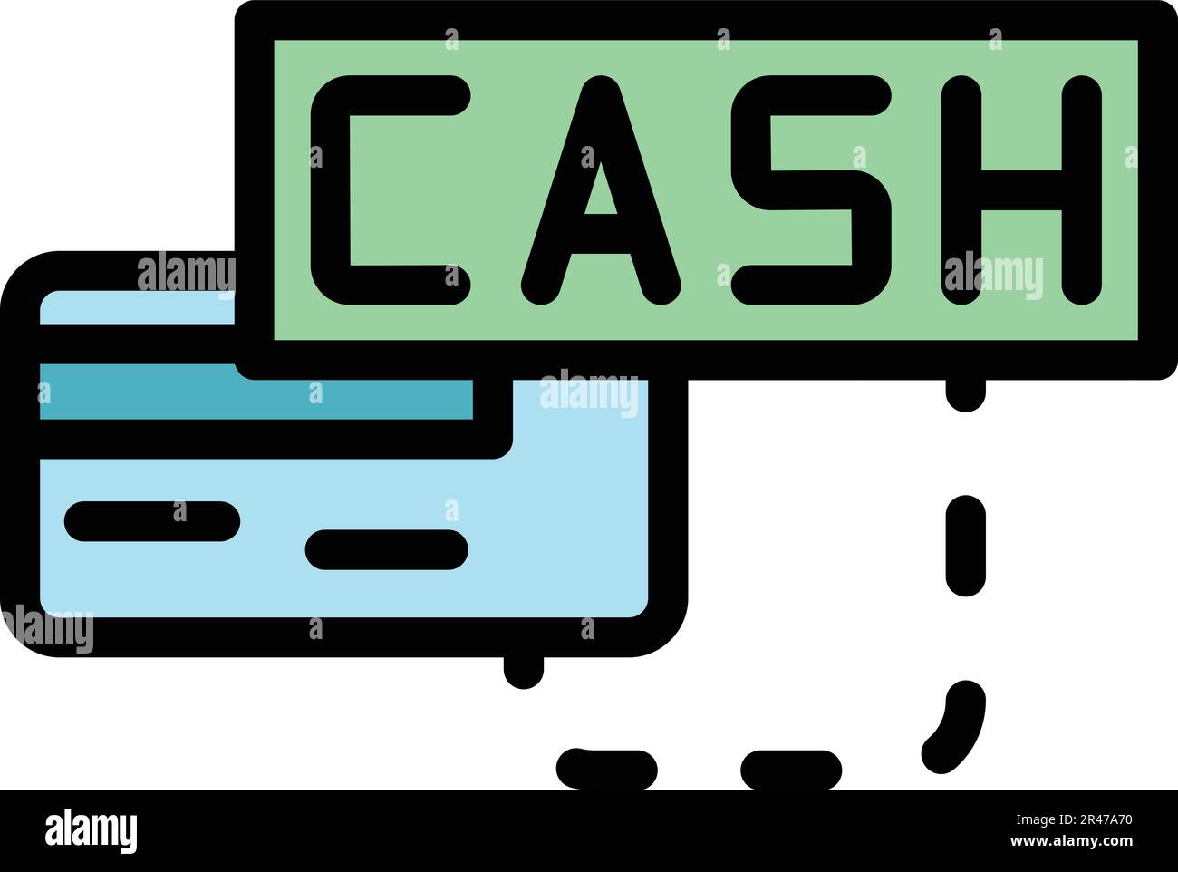 Cashback icon. Outline Cashback vector icon for web design isolated on ...