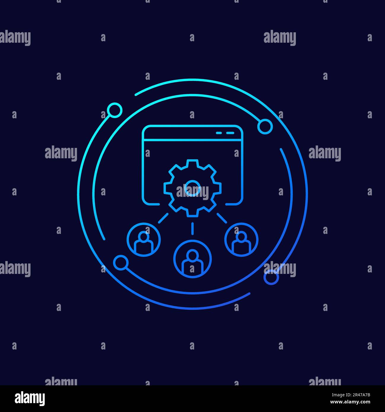 load testing icon, multiple users accessing site Stock Vector Image ... load testing icon, multiple users accessing site Stock Vector Image ...