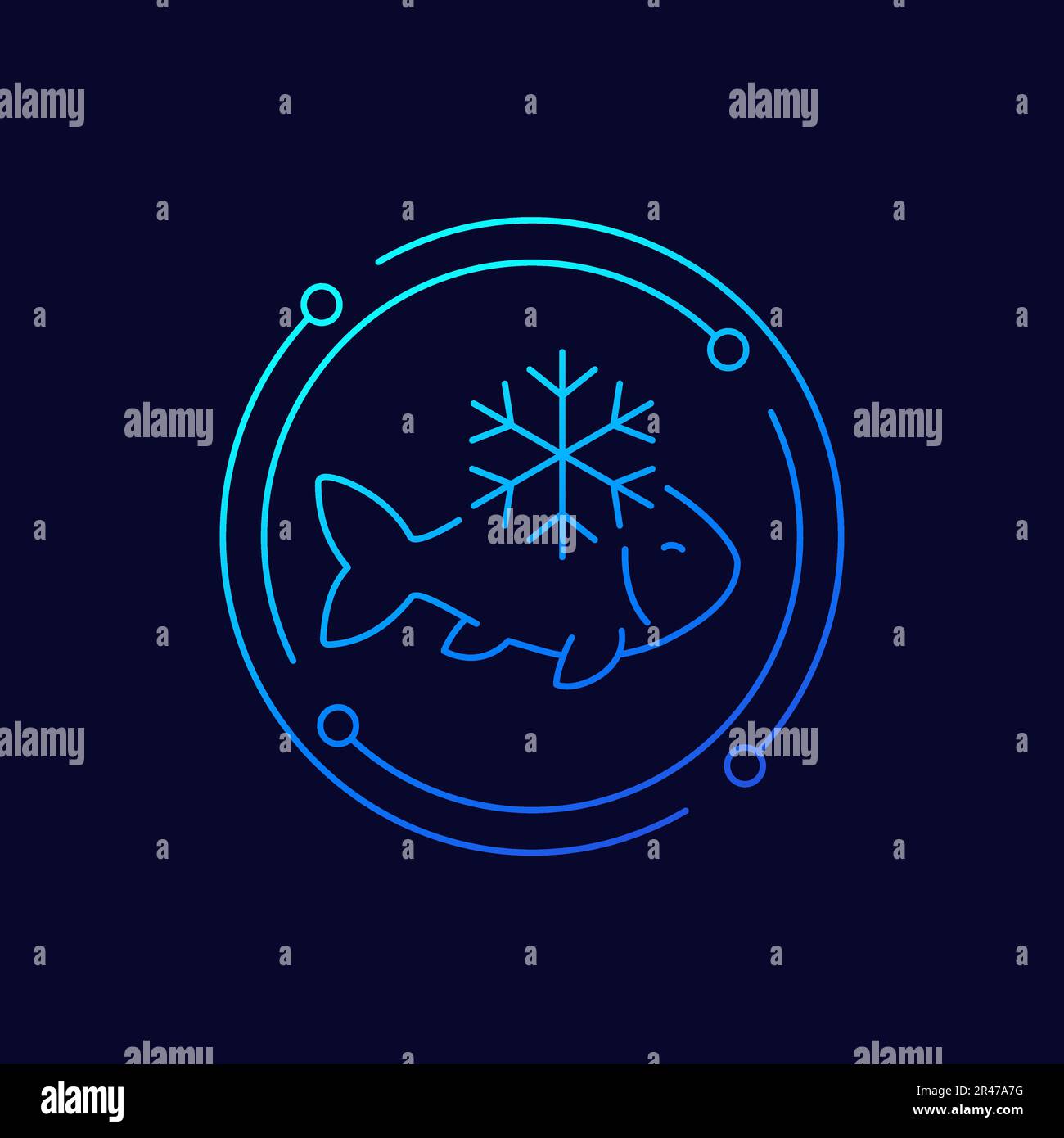 Frozen fish Stock Vector Images - Alamy