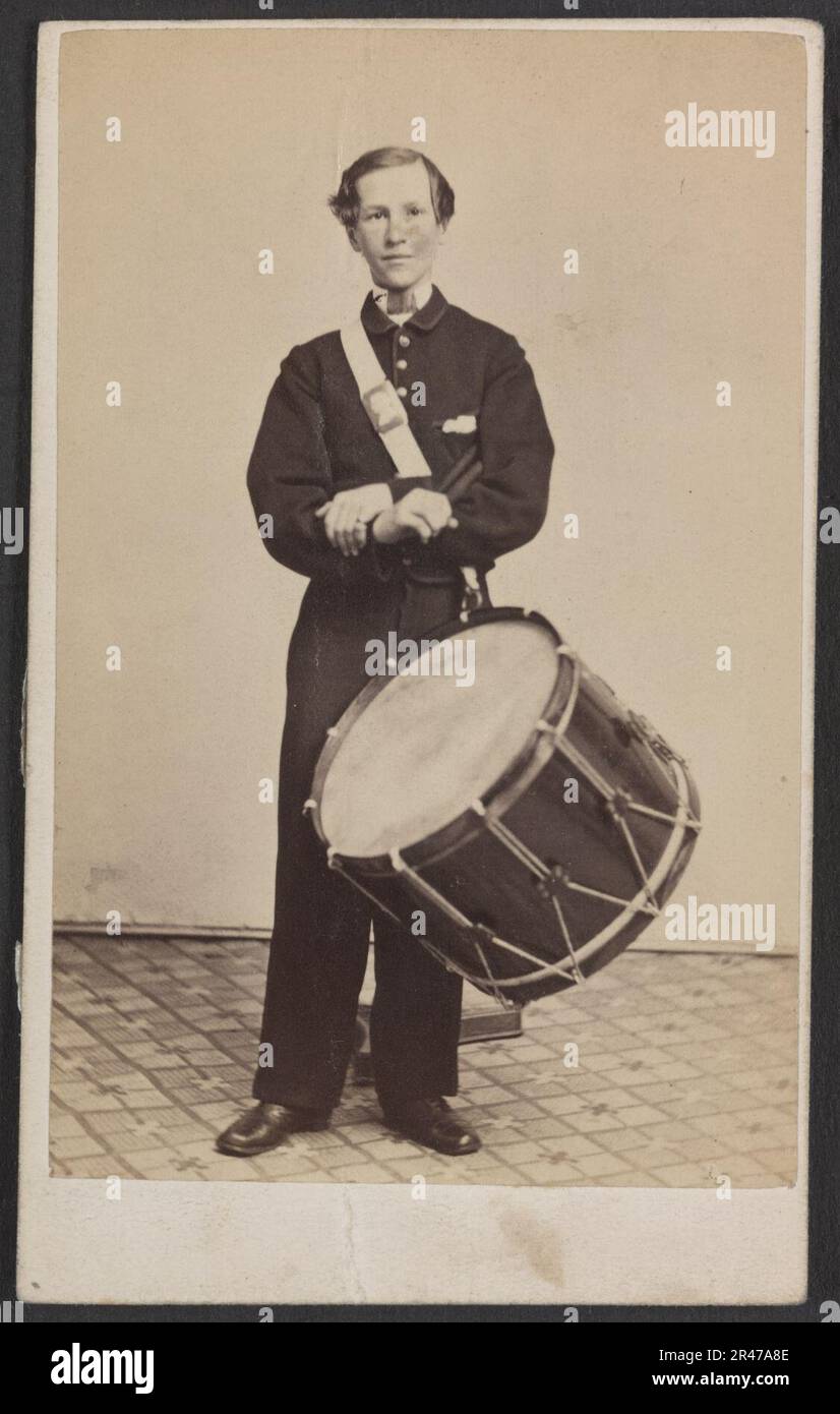Unidentified soldier in Union uniform with drum) - Photographed by ...