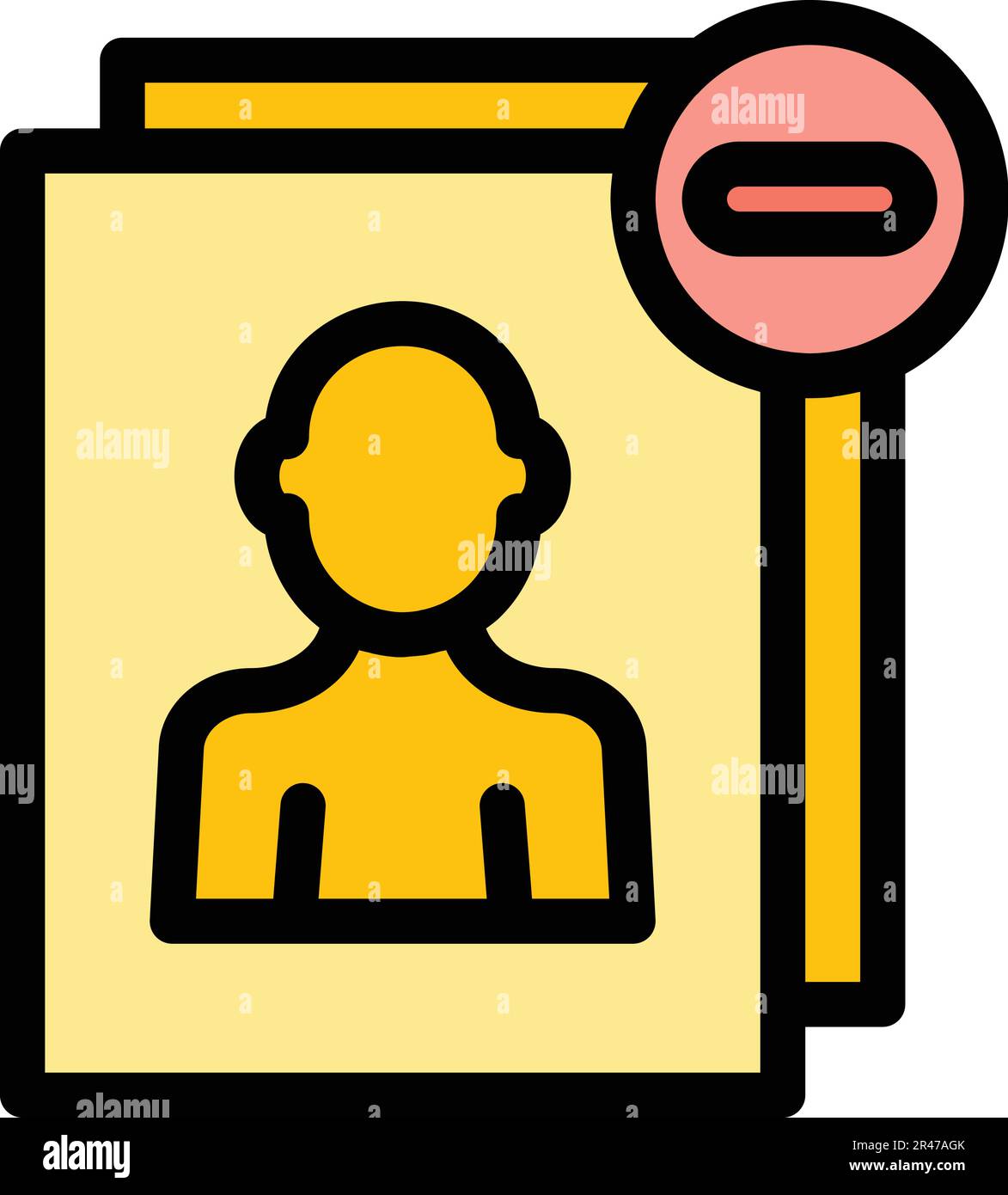 Blacklist photo icon. Outline Blacklist photo vector icon for web ...