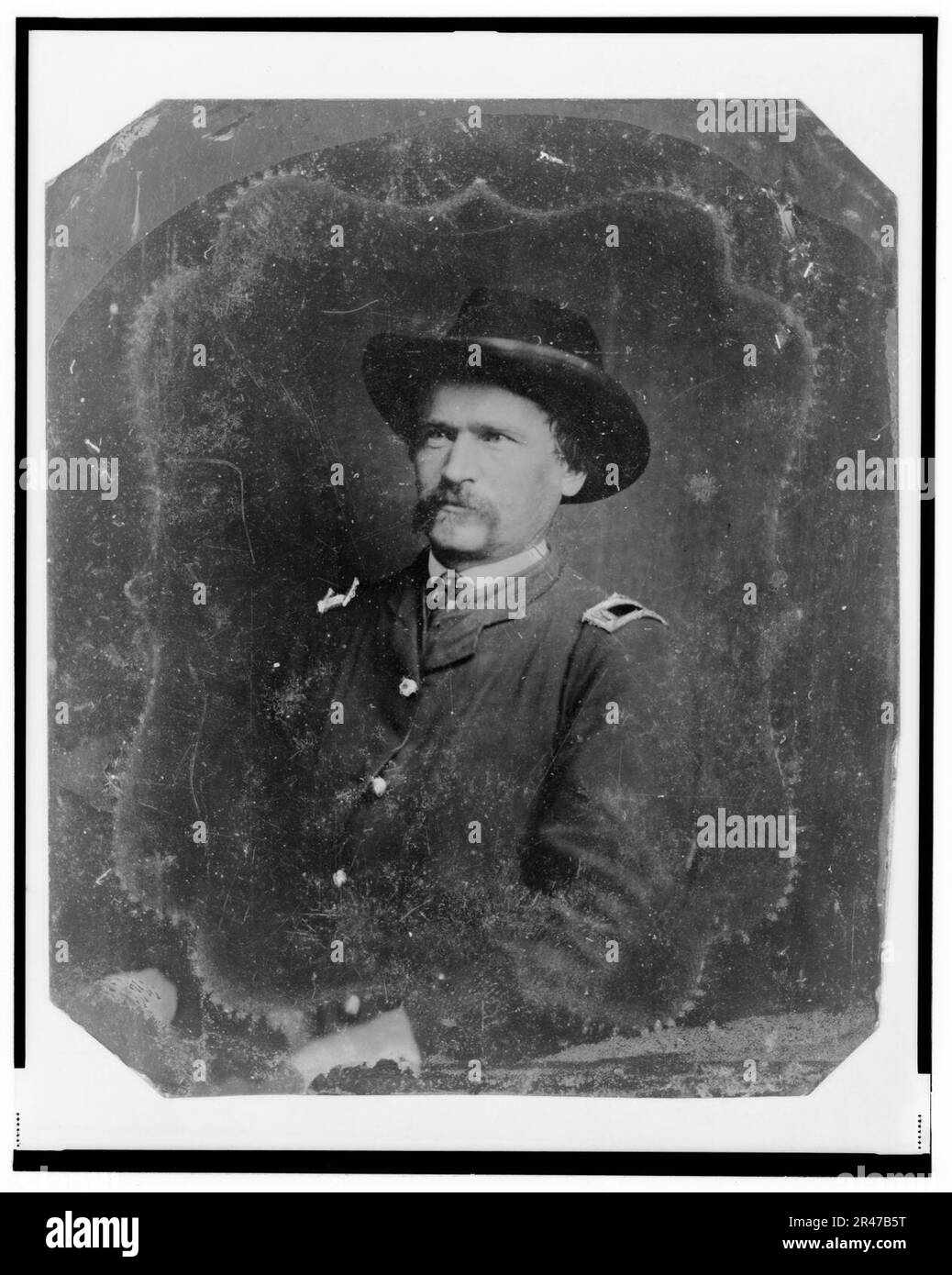 Unidentified Union officer, half-length portrait, facing front Stock ...