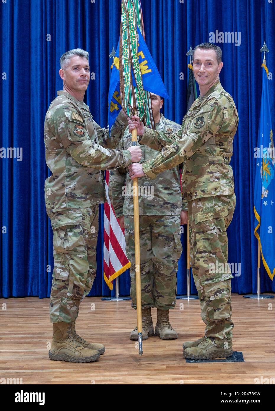 U.S. Air Force Col. George Buch, 386th Air Expeditionary Wing commander ...