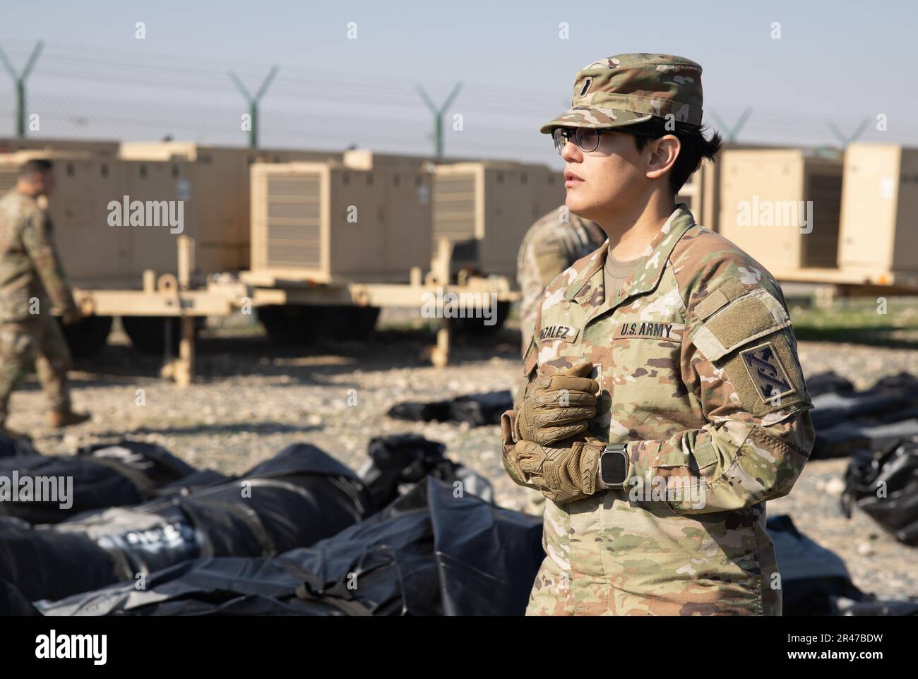 U.S. Army Reserve 1st Lt. Bianka Gonzalez, a plans officer with the ...