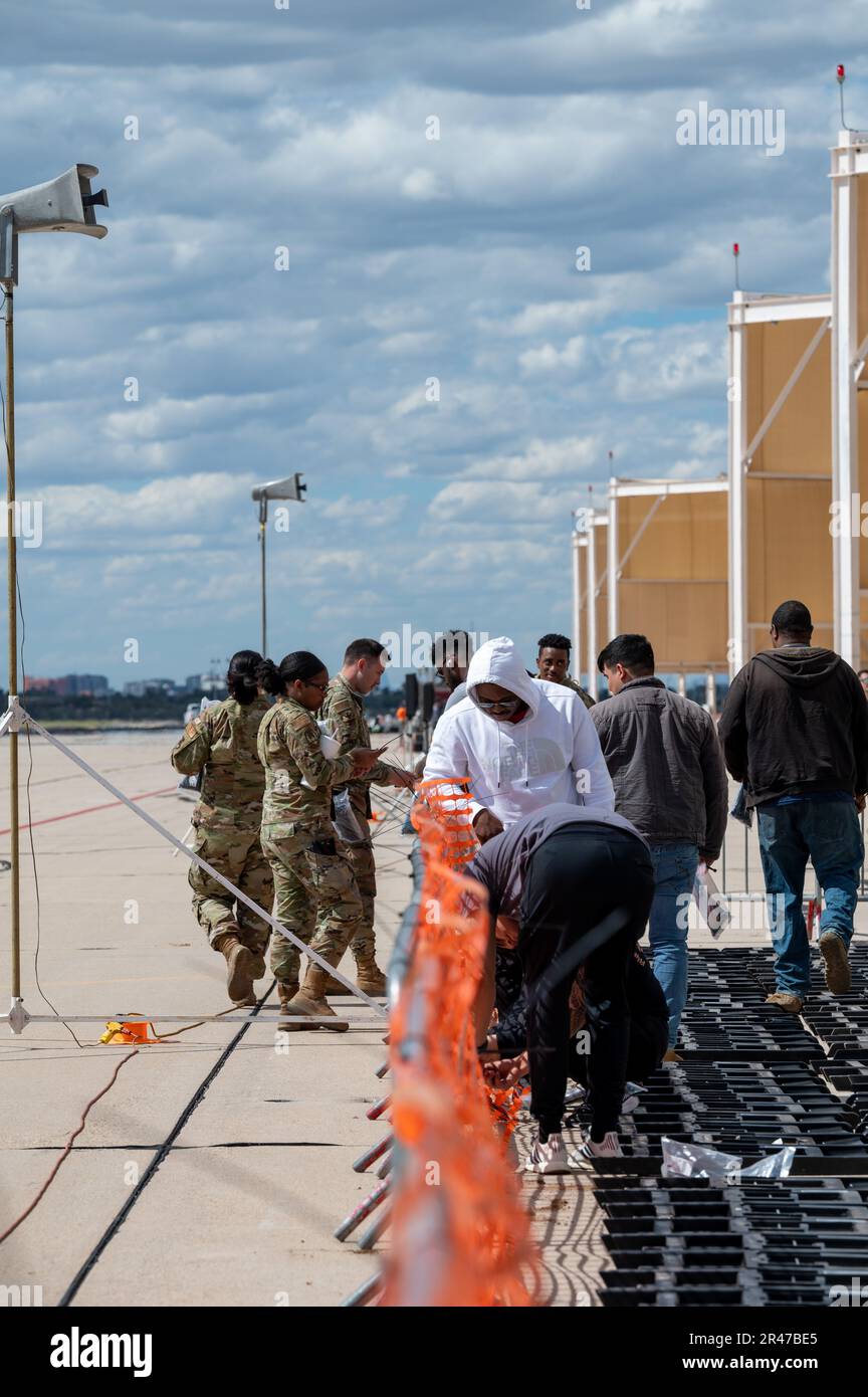 U.S. Air Force Airmen help setup for the Thunder and Lightning over ...