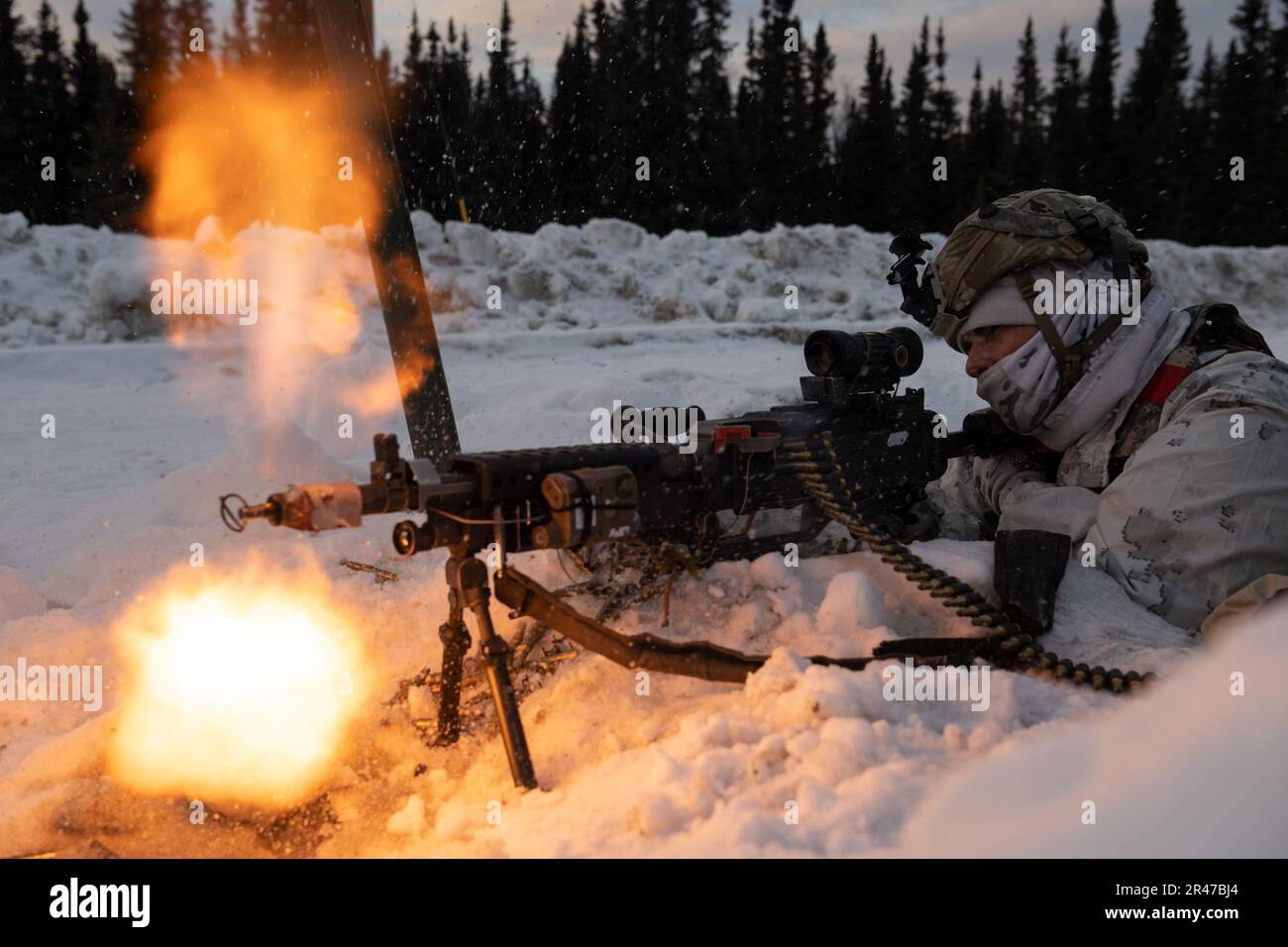 A U.S. Army infantryman with Bayonet Company, 1st Battalion, 5th ...