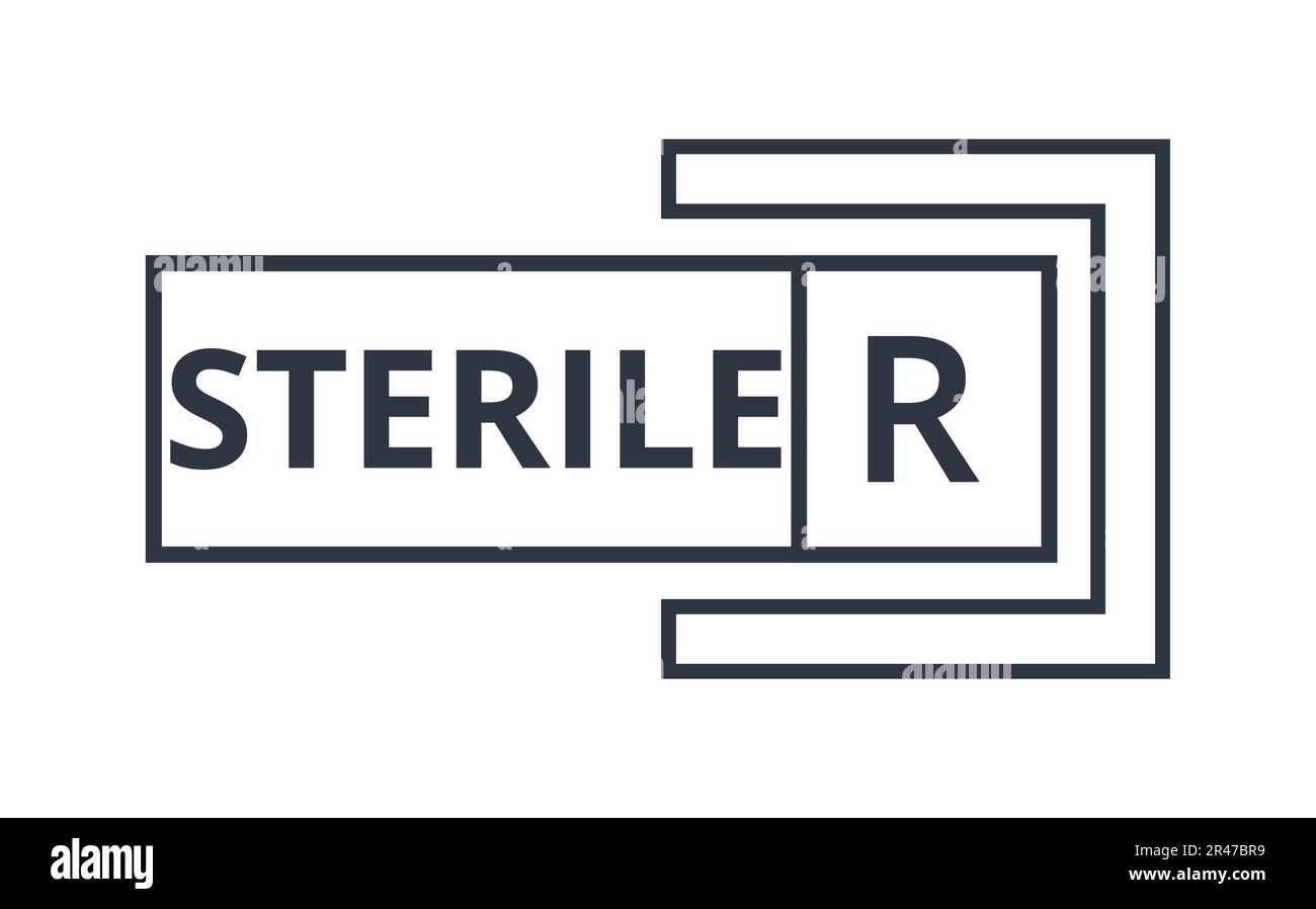 Example of Sterile Fluid Path Sterilized Using Irradiation Symbol Stock ...