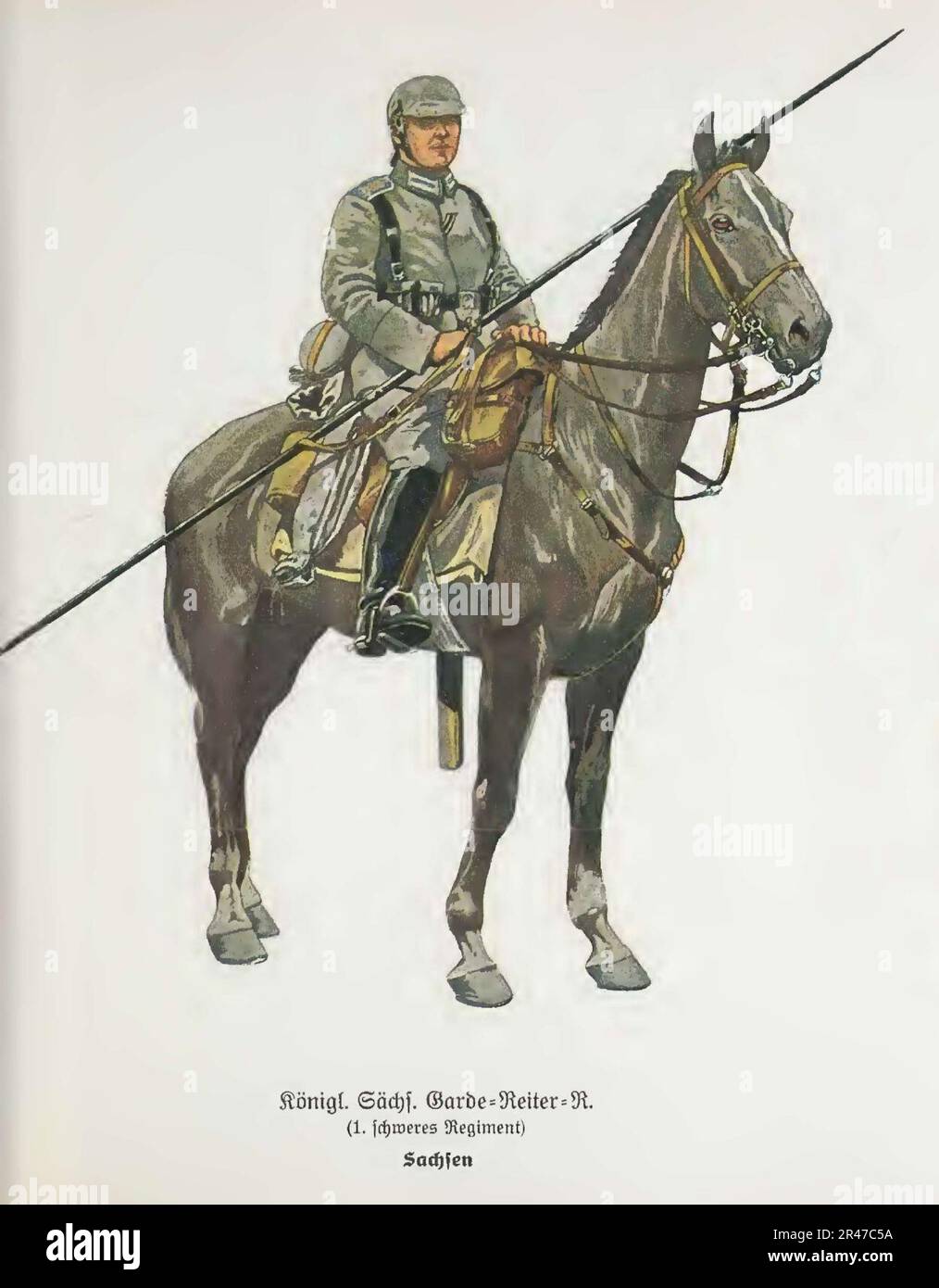 Uniform, Kgl. Sächsisches Garde-Reiter-Regiment, Tafel 21, Paul Casberg ...