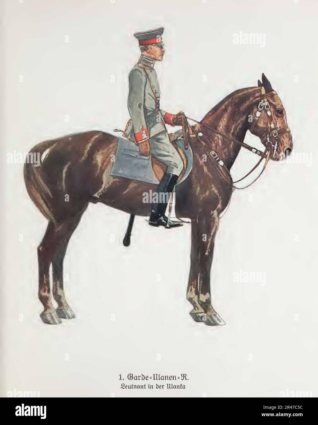 Uniform, 1. Garde-Ulanen-Regiment, Tafel 17, Paul Casberg Stock Photo ...