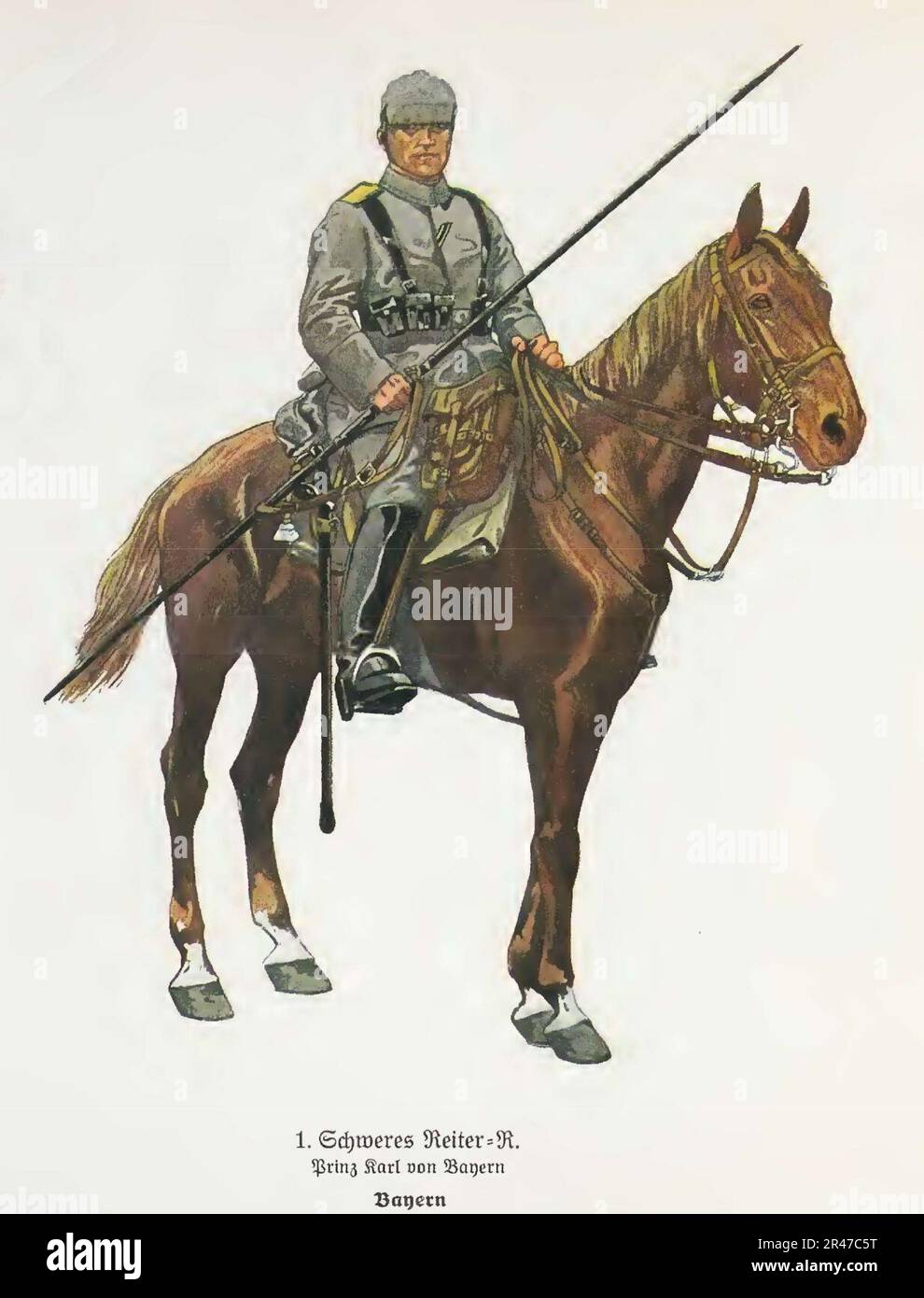Uniform, Kgl. Bayerisches 1. Schweres-Reiter-Regiment, Tafel 21, Paul ...
