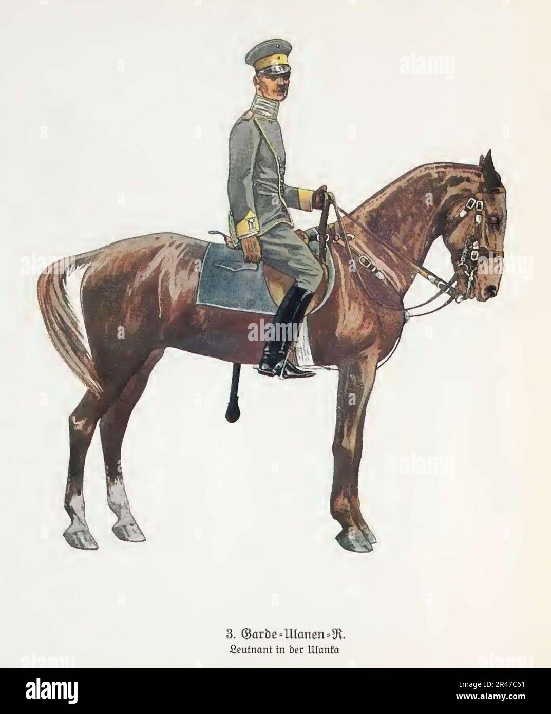 Uniform, 3. Garde-Ulanen-Regiment, Tafel 17, Paul Casberg Stock Photo ...