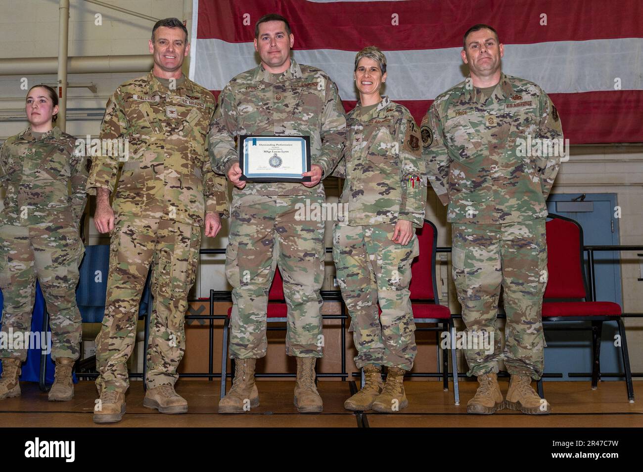 U.S Air Force Master Sgt. Lucas Lynn with the 182nd Logistics Readiness ...