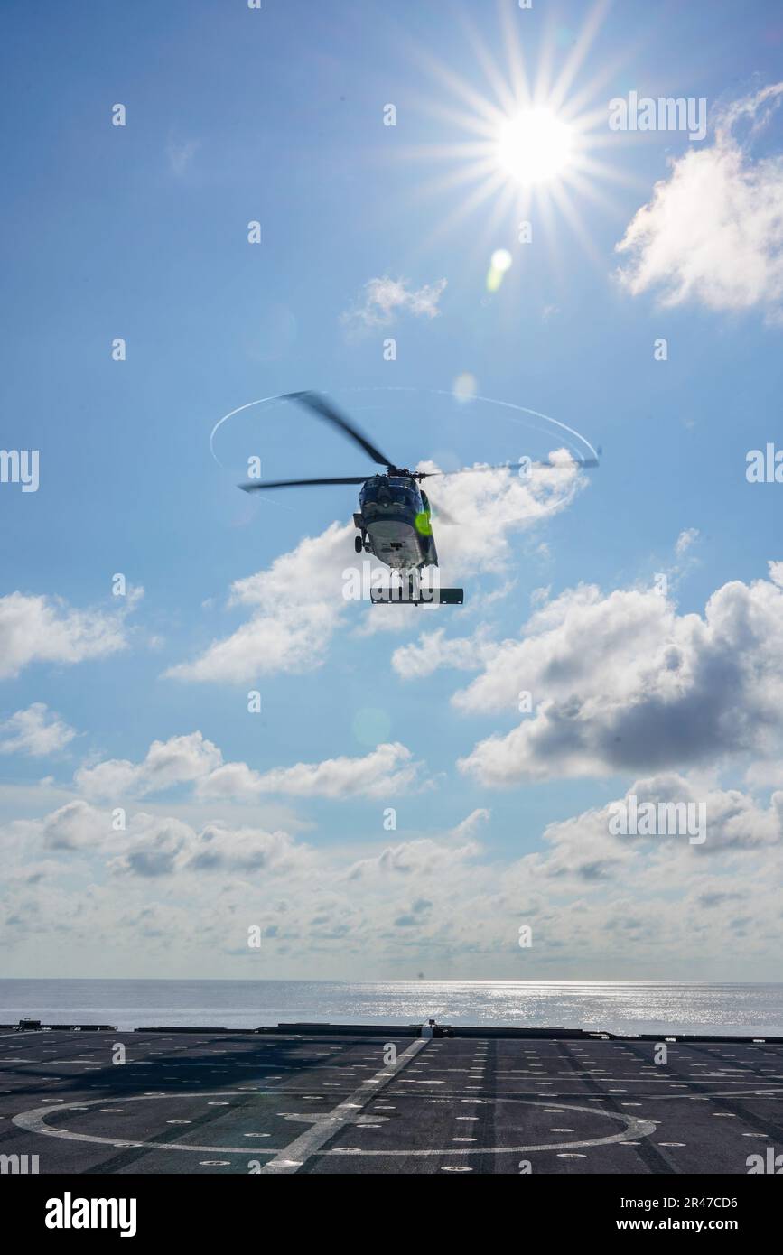 NATUNA SEA (Mar. 27, 2023) An MH-60R SeaHawk, attached to Helicopter ...