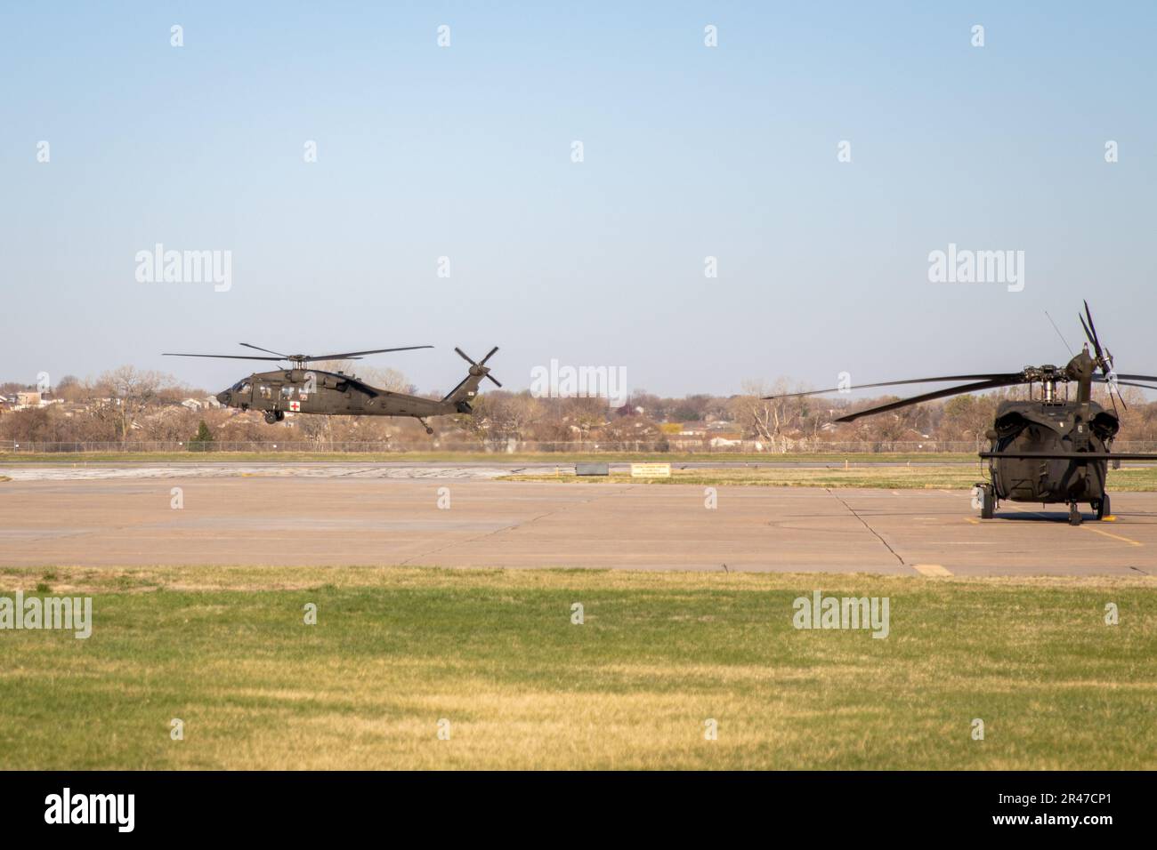 Nebraska Army National Guard Soldiers take off in a UH-60 Blackhawk ...