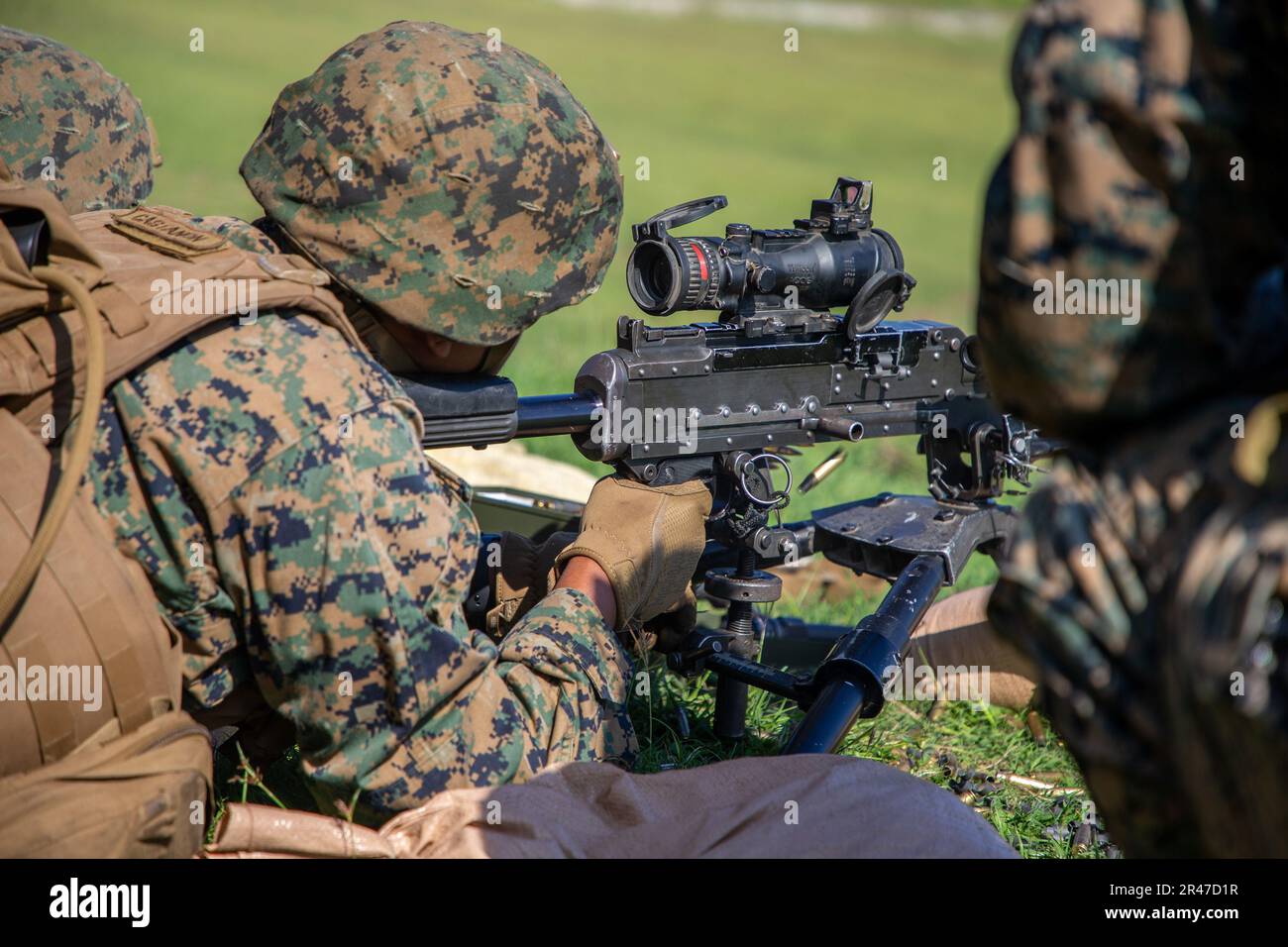 A U.S. Marine with 1st Battalion, 12th Marines, 3d Marine Division ...