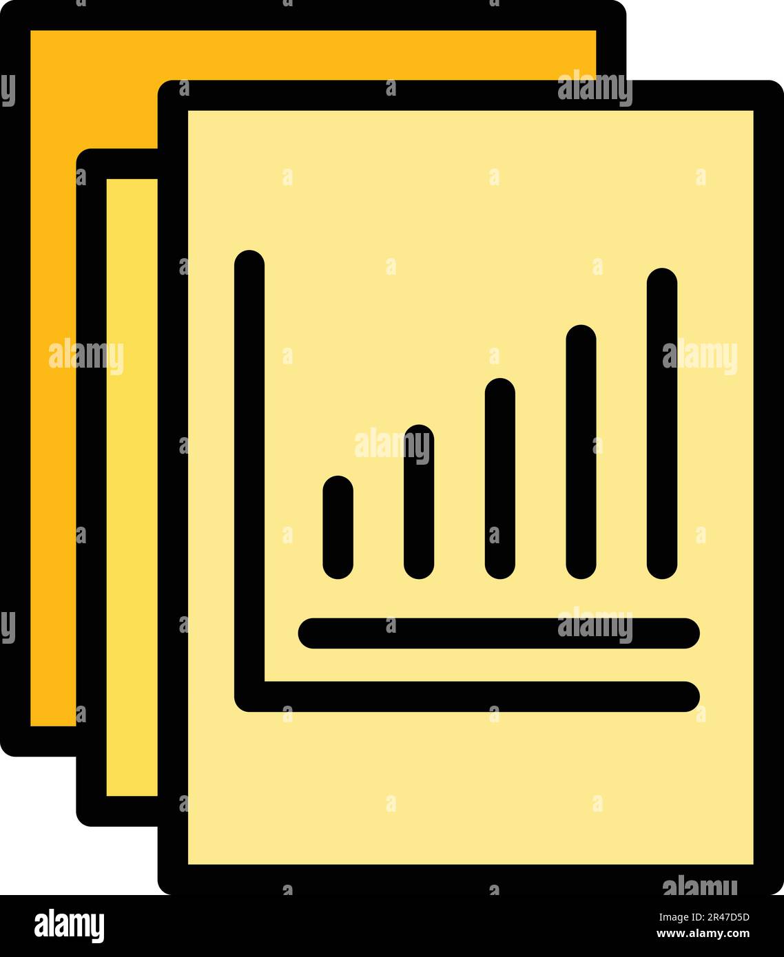 Financial planning papers icon. Outline Financial planning papers ...