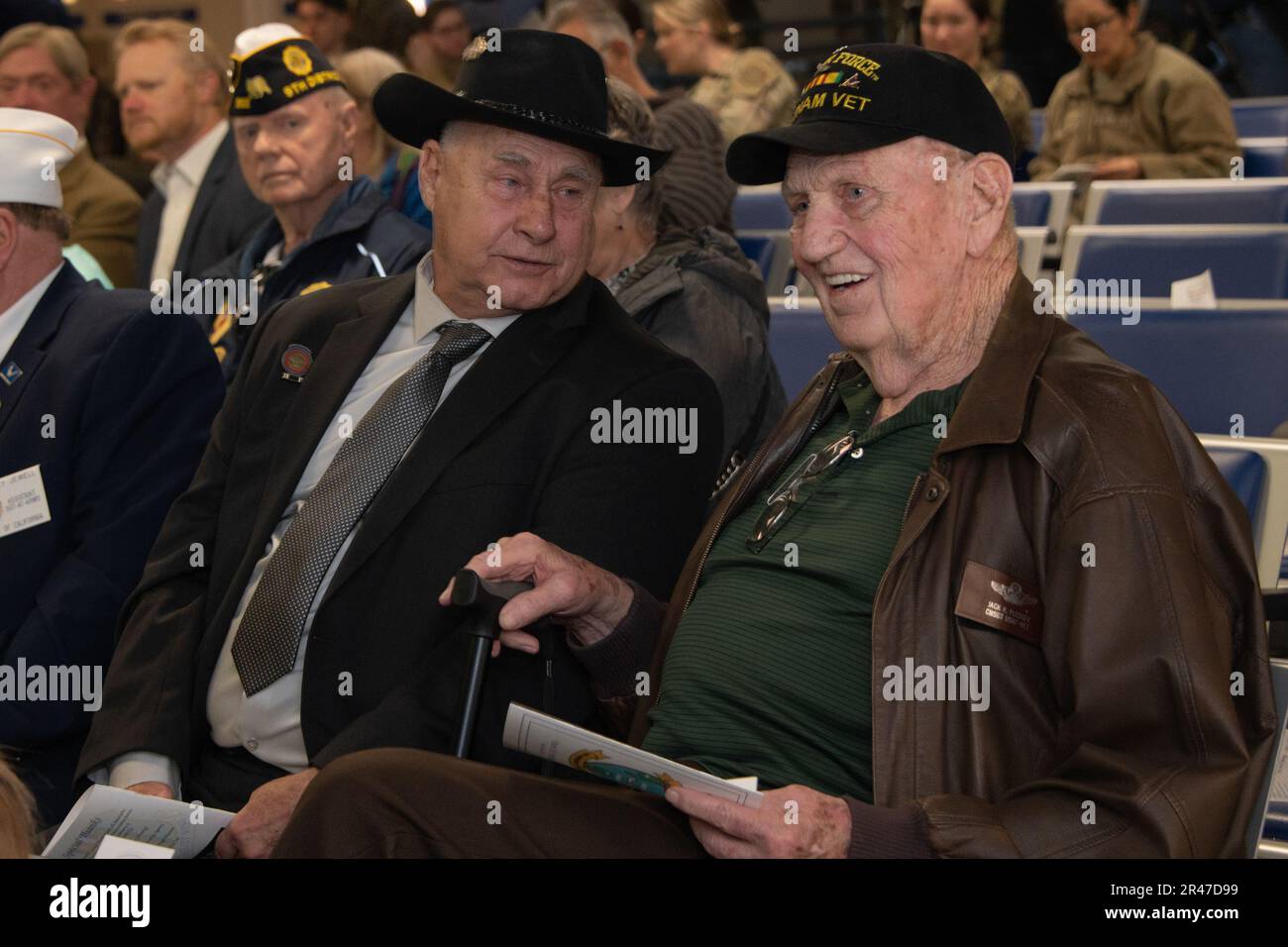 U.S. military veterans attend the passenger terminal renaming and ...