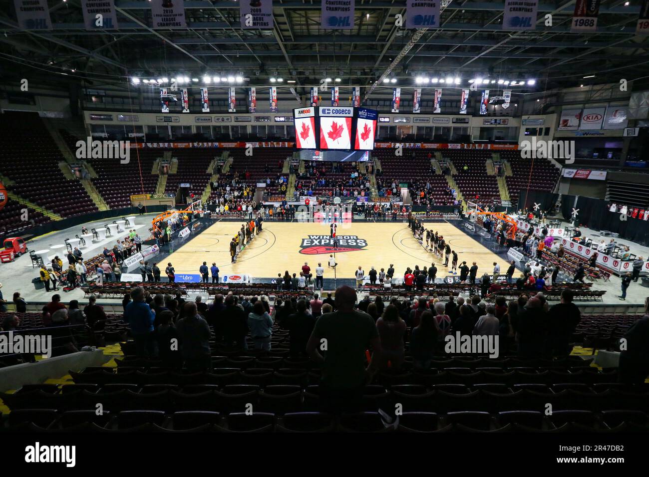 May 25 2023, Windsor Ontario Canada, The Windsor Express play their ...