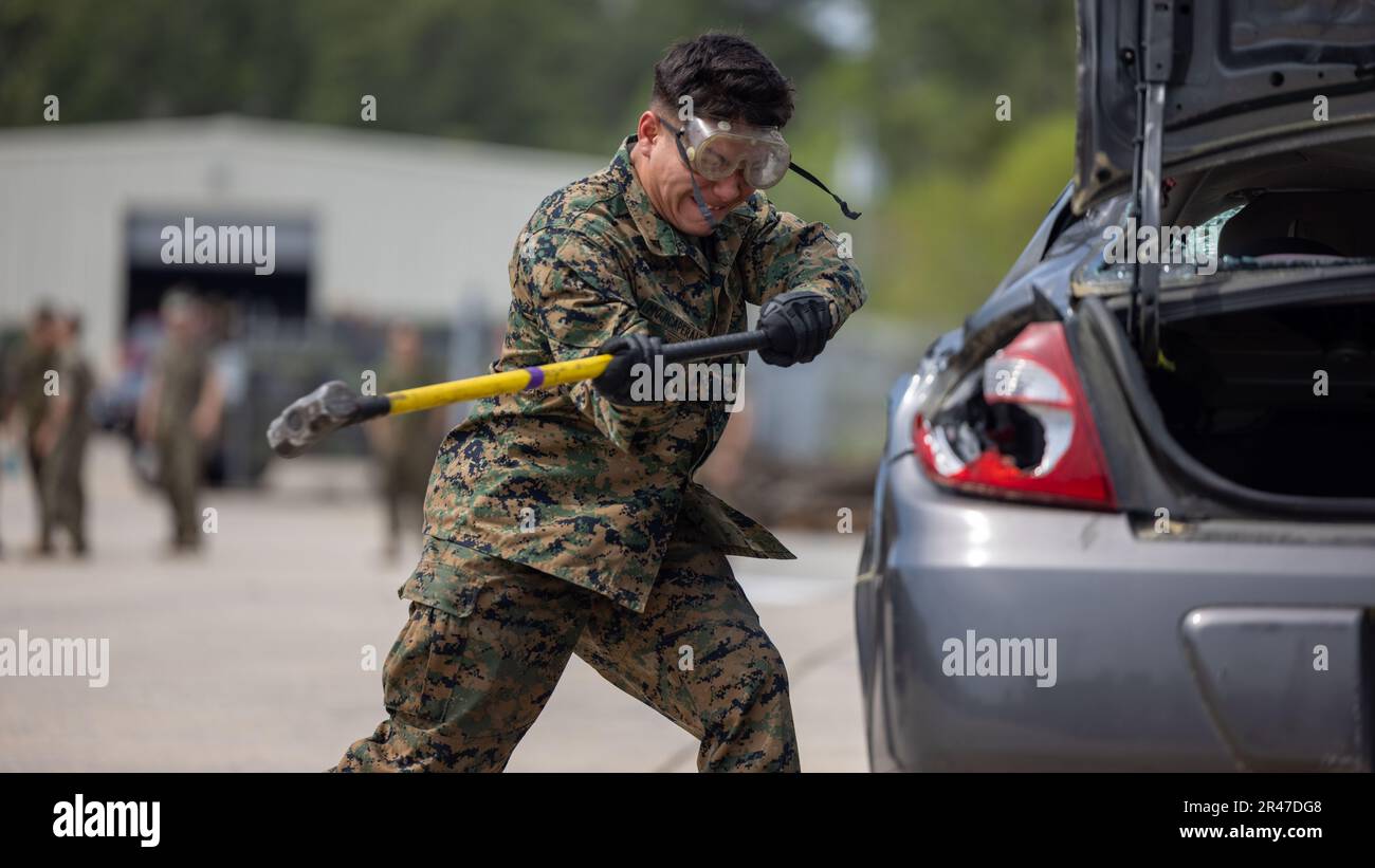 A U.S. Marine with 2d Assault Amphibian Battalion (AABn), 2d Marine ...