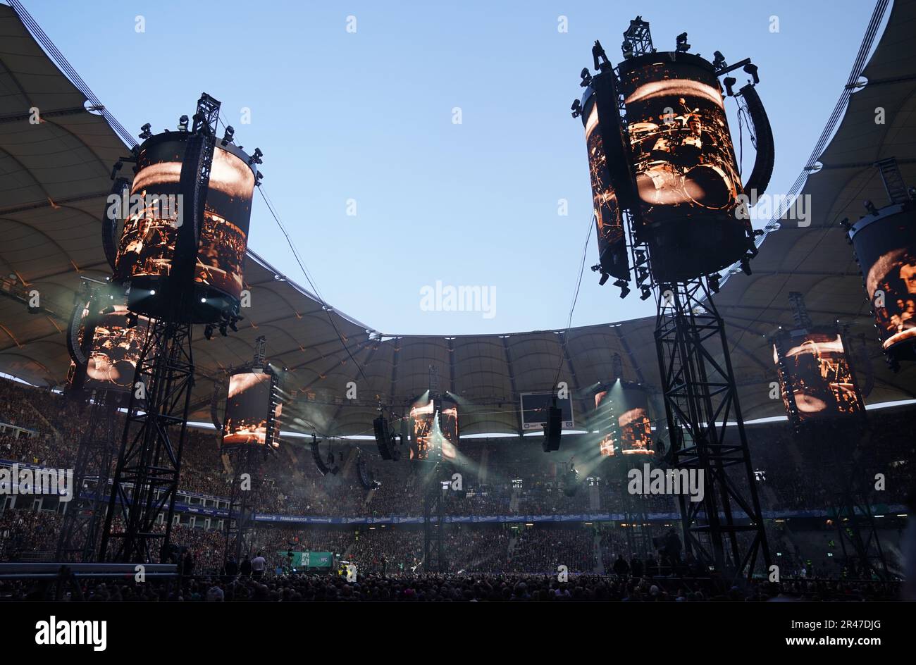 Hamburg, Germany. 26th May, 2023. The band Metallica plays on stage at ...